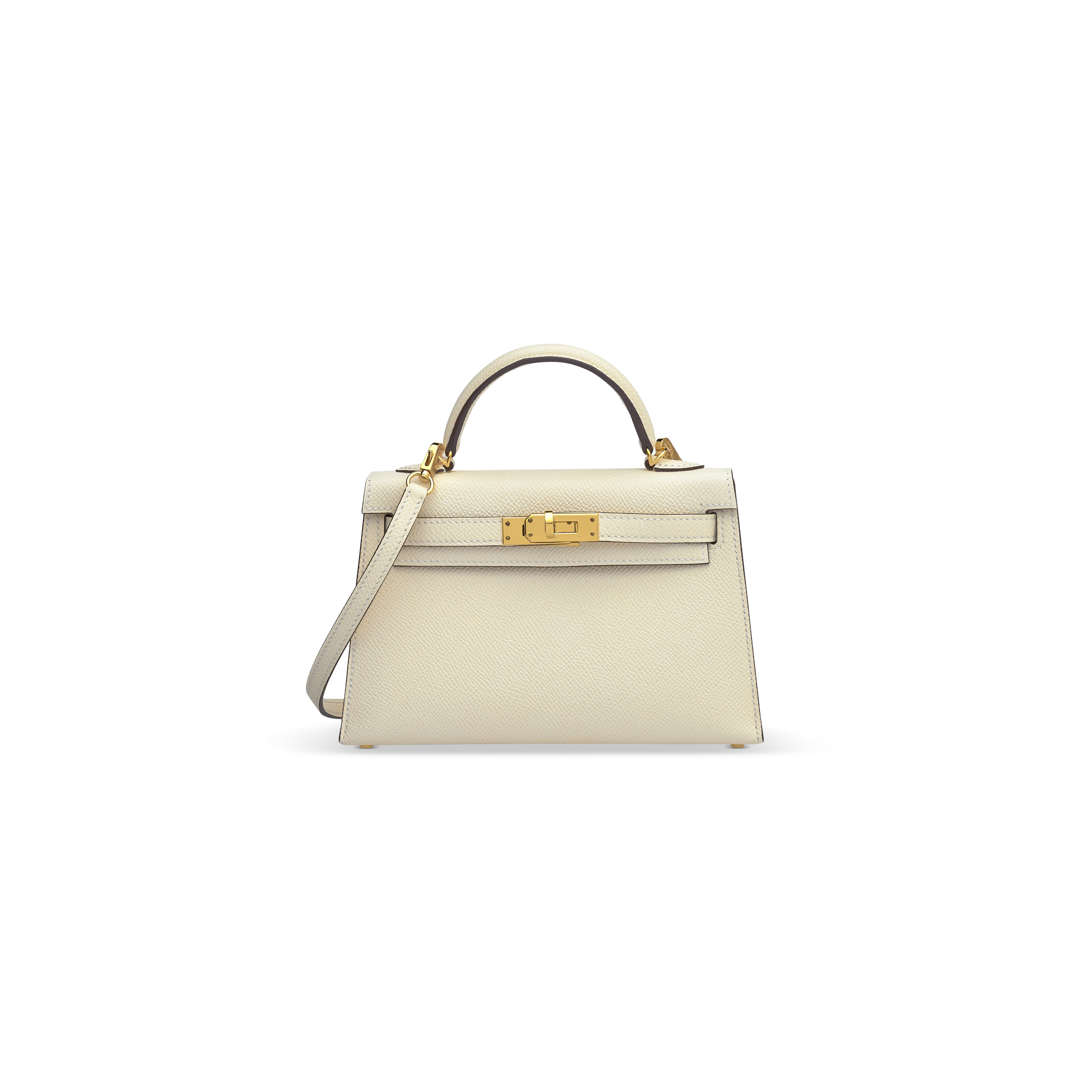 A NATA EPSOM LEATHER MINI KELLY 20 II WITH GOLD HARDWARE, HERMÈS, 2020 ...