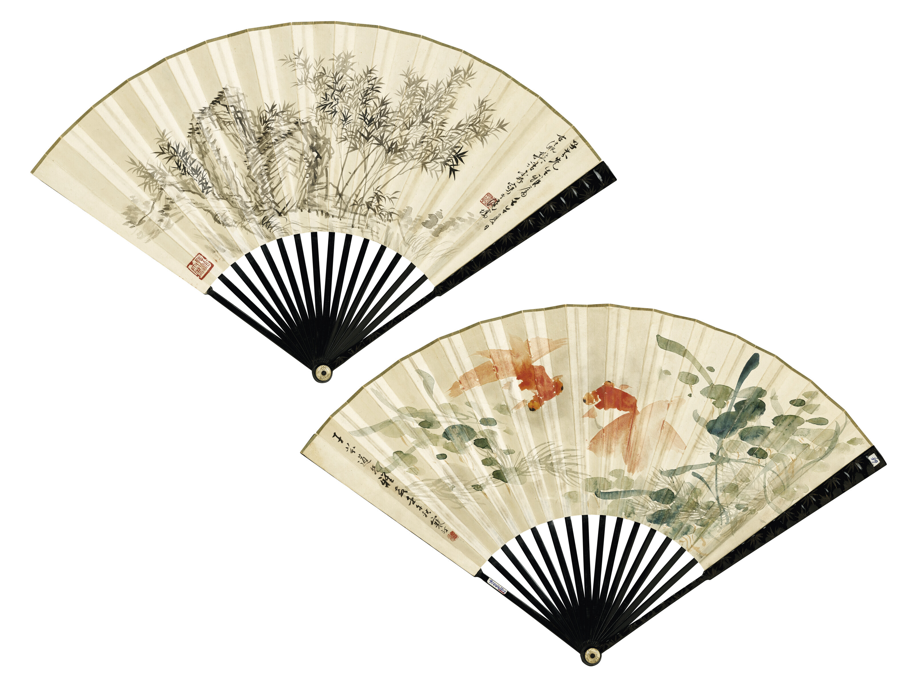 HUANG YONGYU (B. 1924), Red Lotus | Christie's