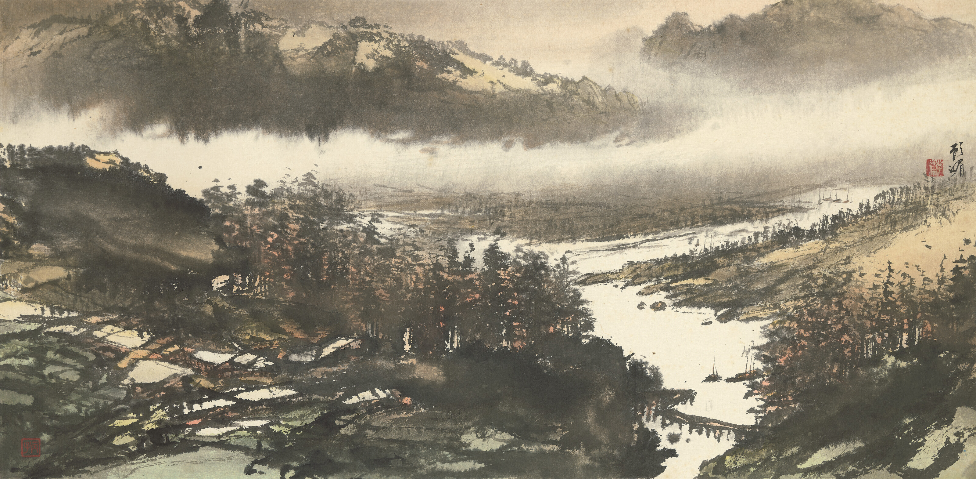 KOO MEI (GU MEI, B. 1929), Misty Valley | Christie’s