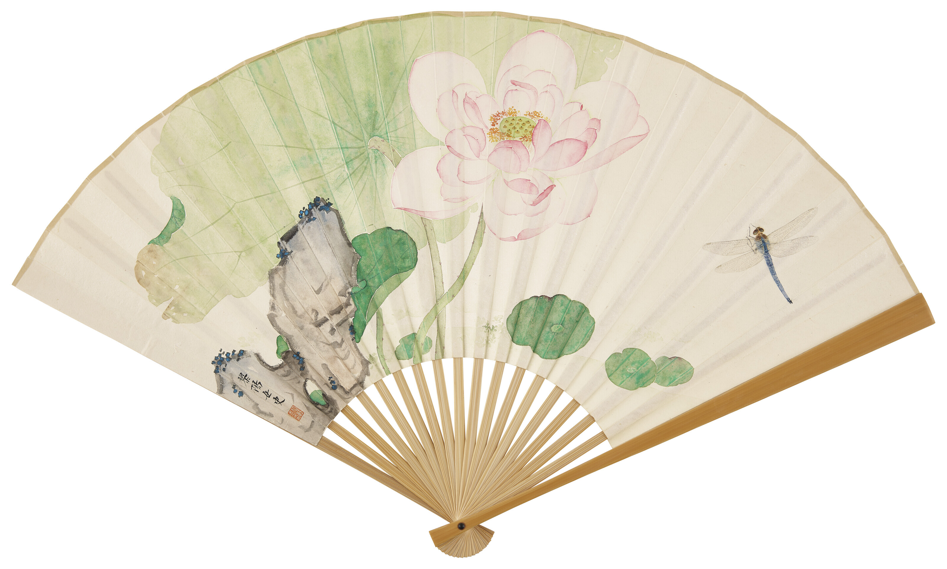 HE HONGYU (B. 1984), Lotus and Dragonfly | Christie’s