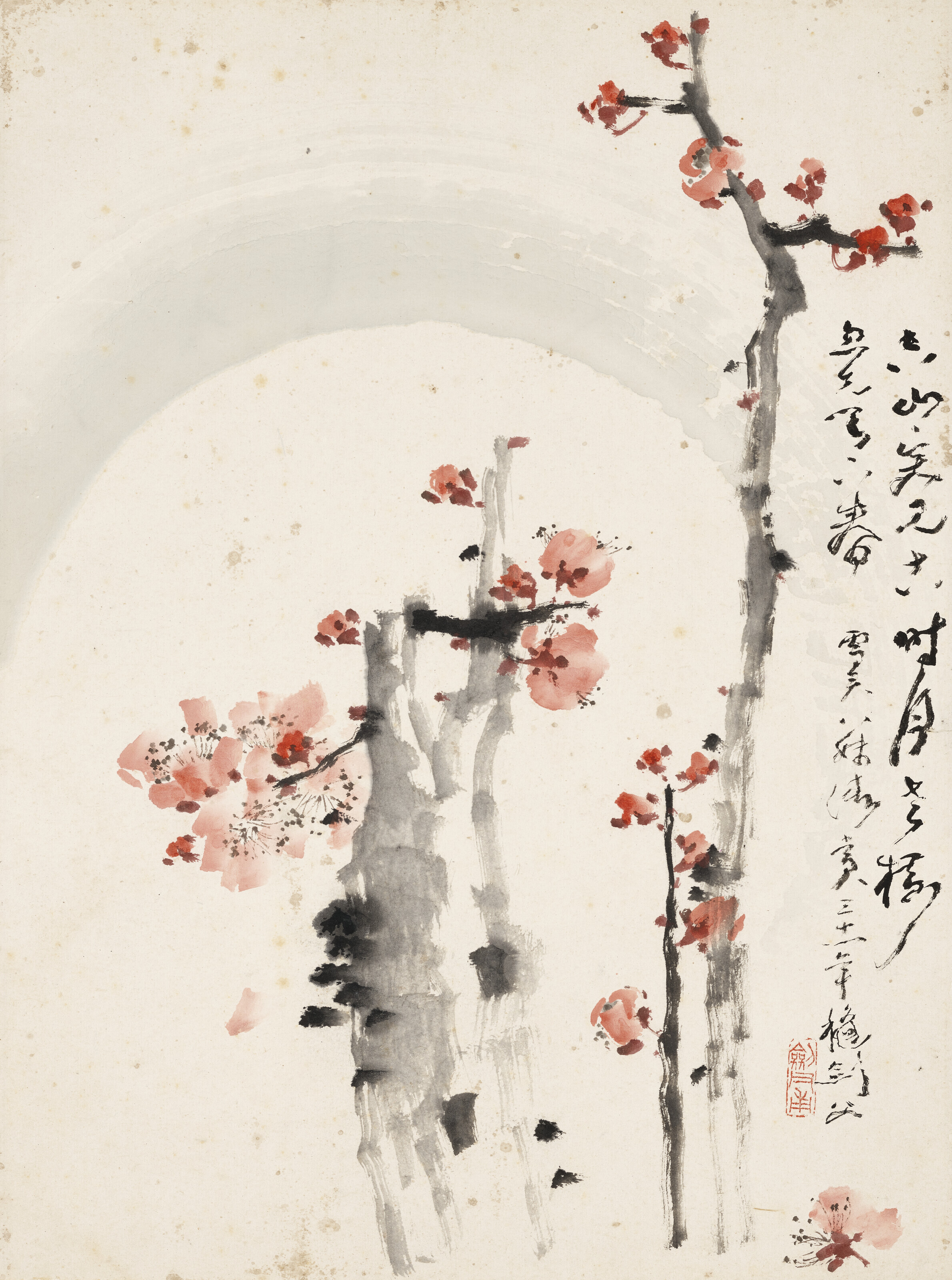 GAO JIANGFU (1879-1951), Red Plum Blossom | Christie’s