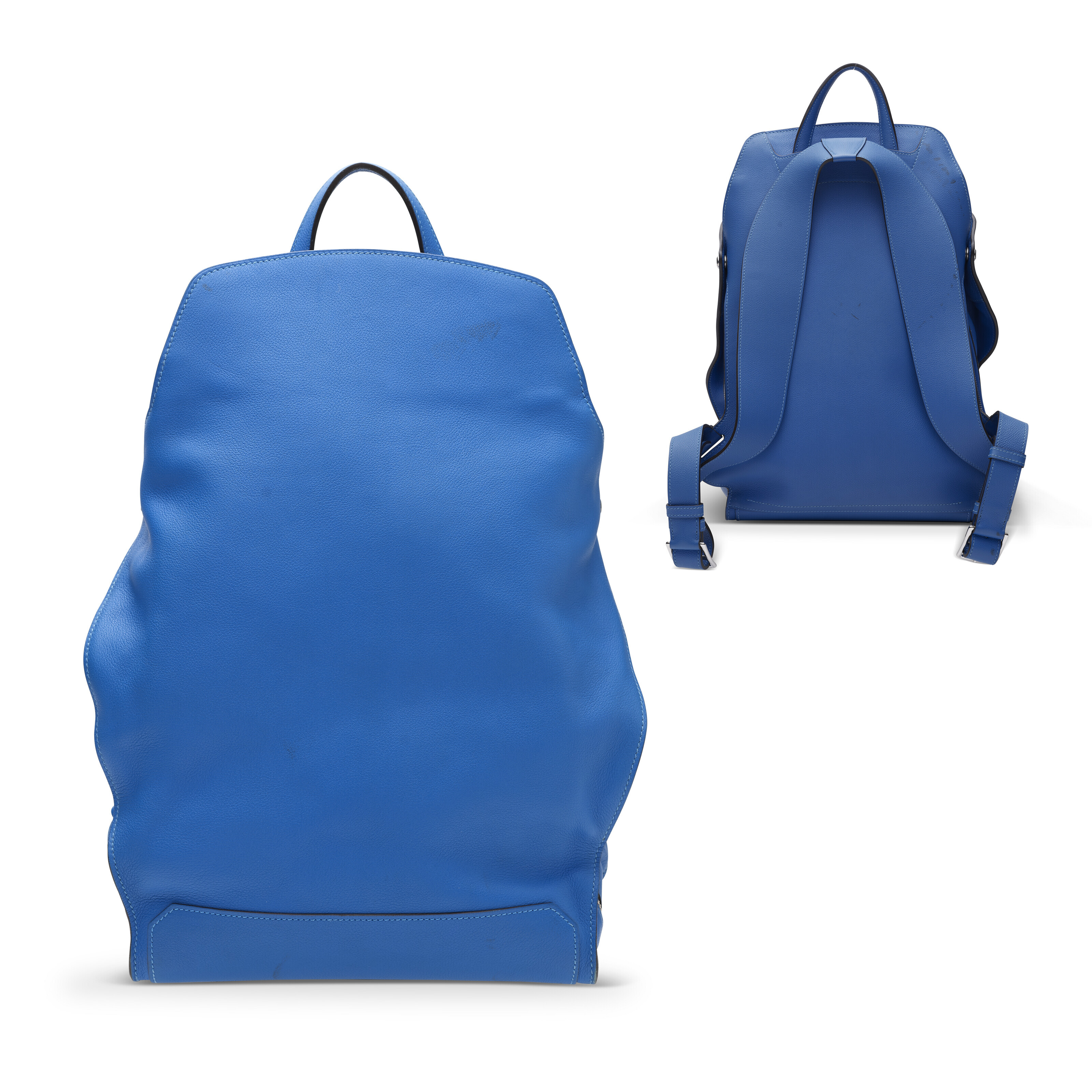 A BLEU HYDRA EVERCOLOR LEATHER CITYBACK BACKPACK 27 WITH PALLADIUM ...
