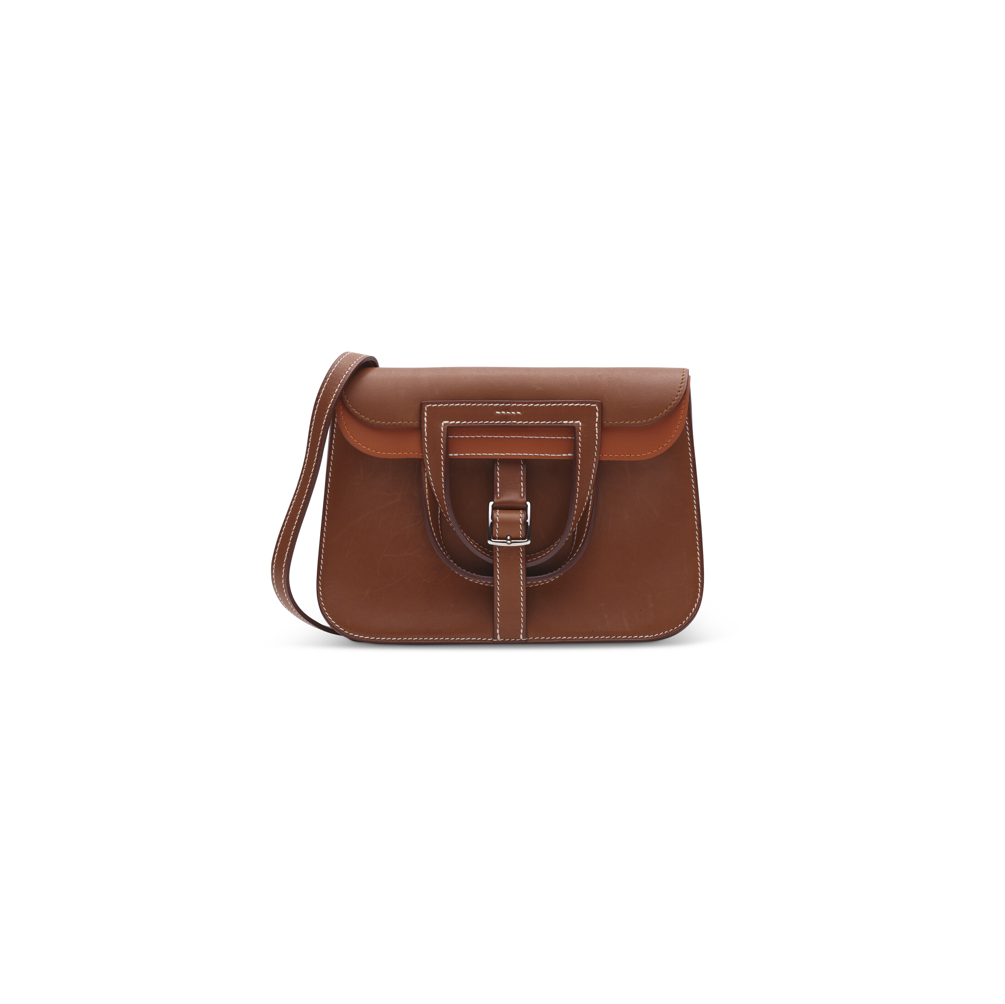 A FAUVE BARÉNIA & POTIRON SWIFT LEATHER MINI HALZAN 20 WITH PALLADIUM ...