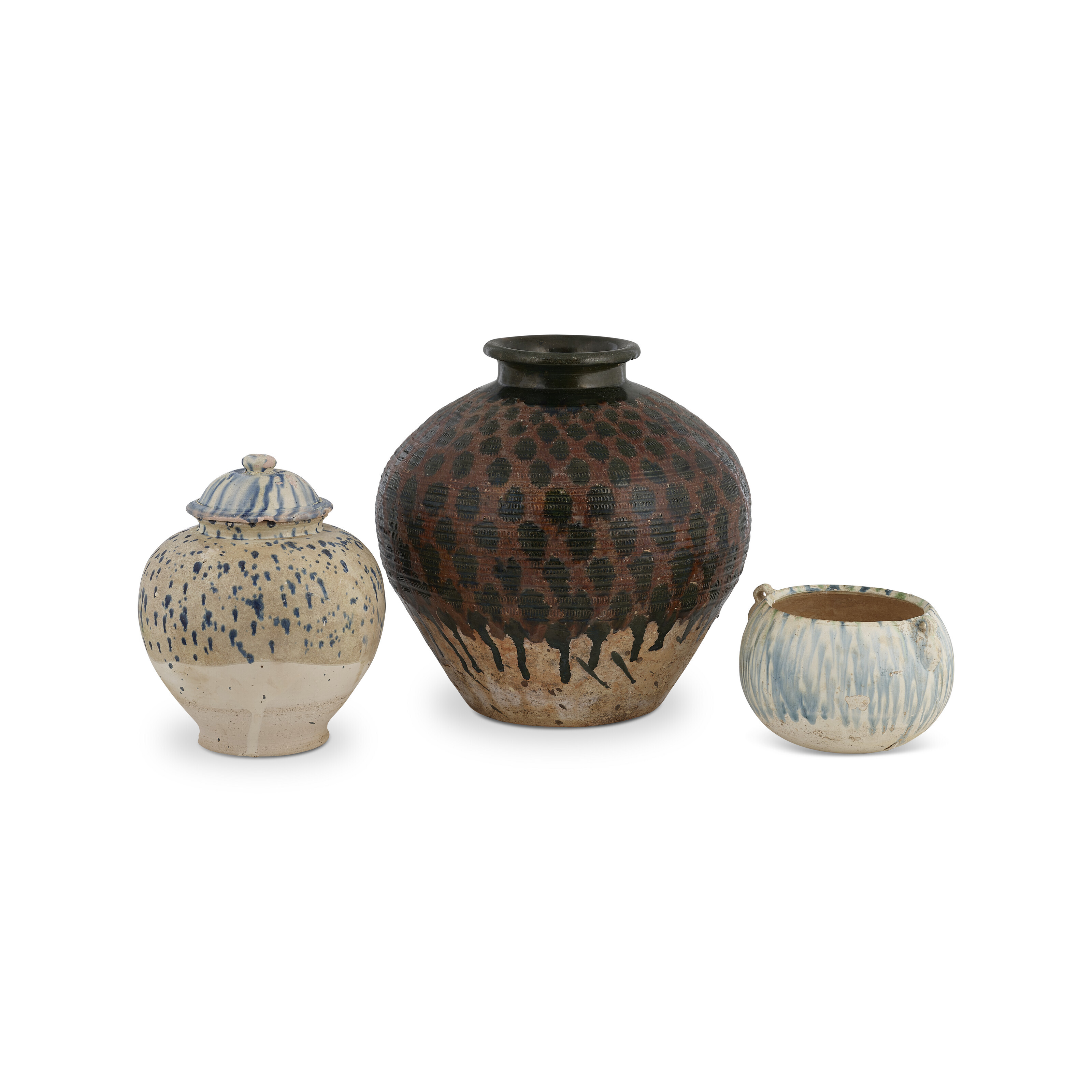 A GROUP OF THREE CERAMICS, TANG DYNASTY (618-907) | Christie’s