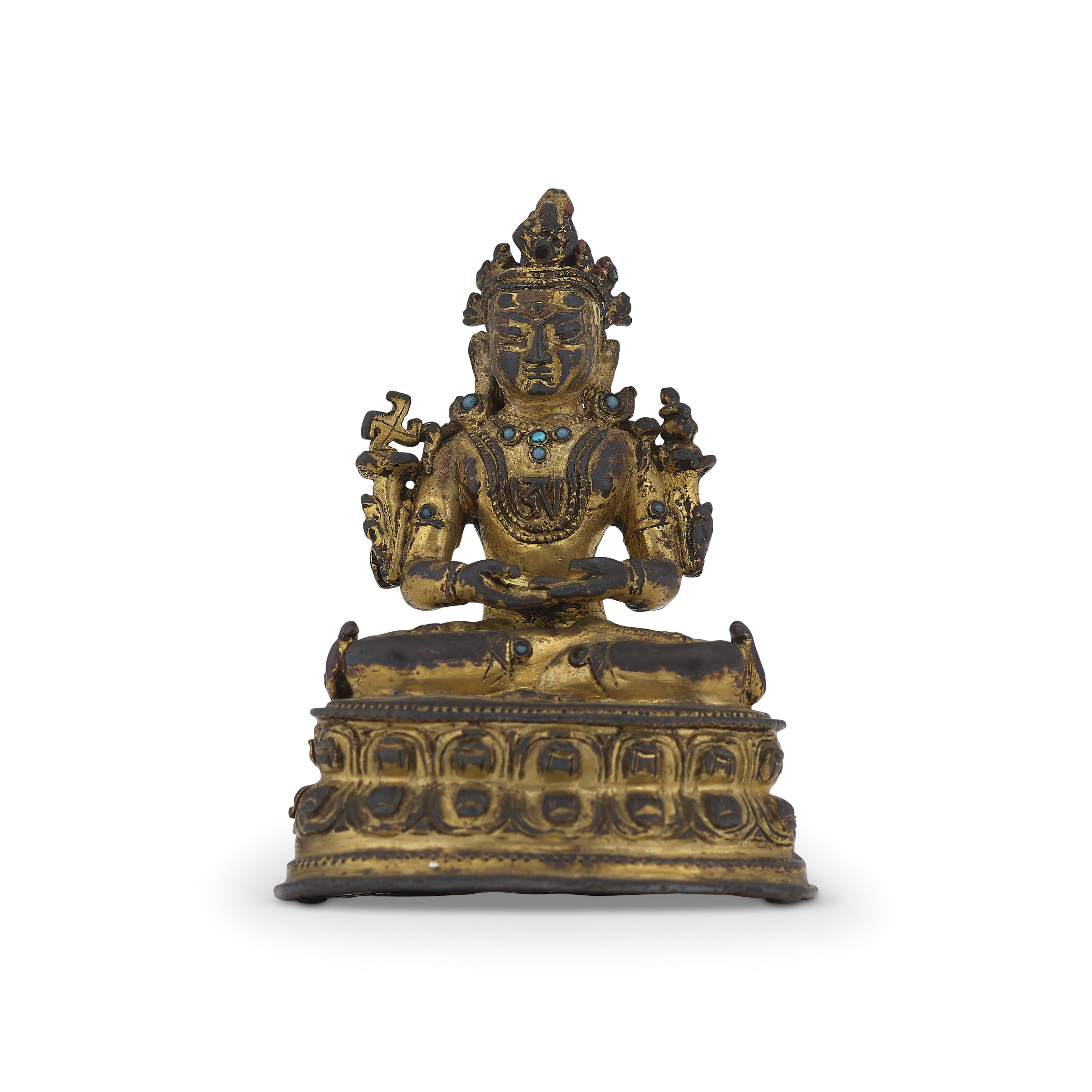 A GILT-BRONZE FIGURE OF A BON DEITY, TIBET, 15TH CENTURY | Christie’s