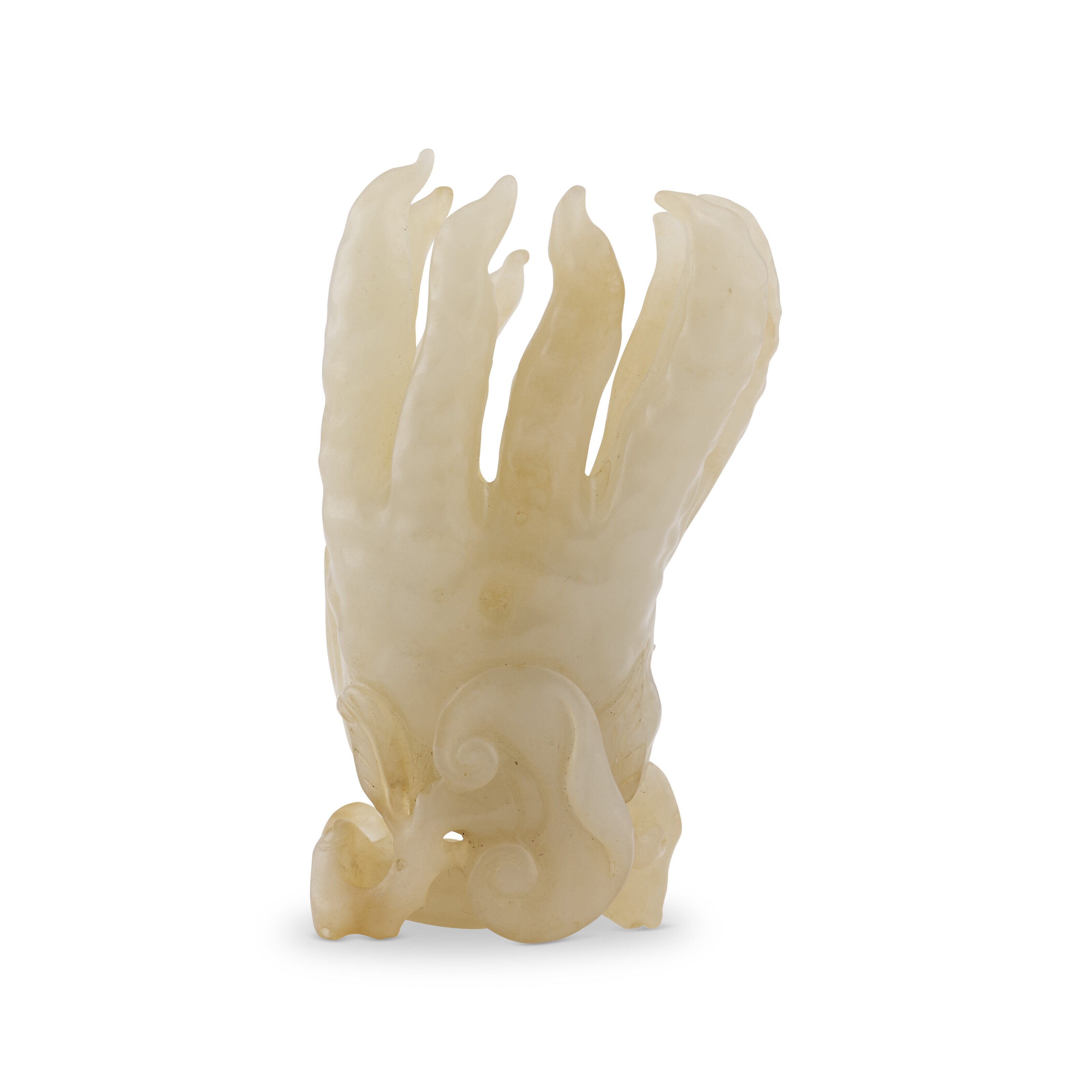 A PALE CELADON JADE CARVING OF A FINGER CITRUS, QING DYNASTY (1644-1911 ...