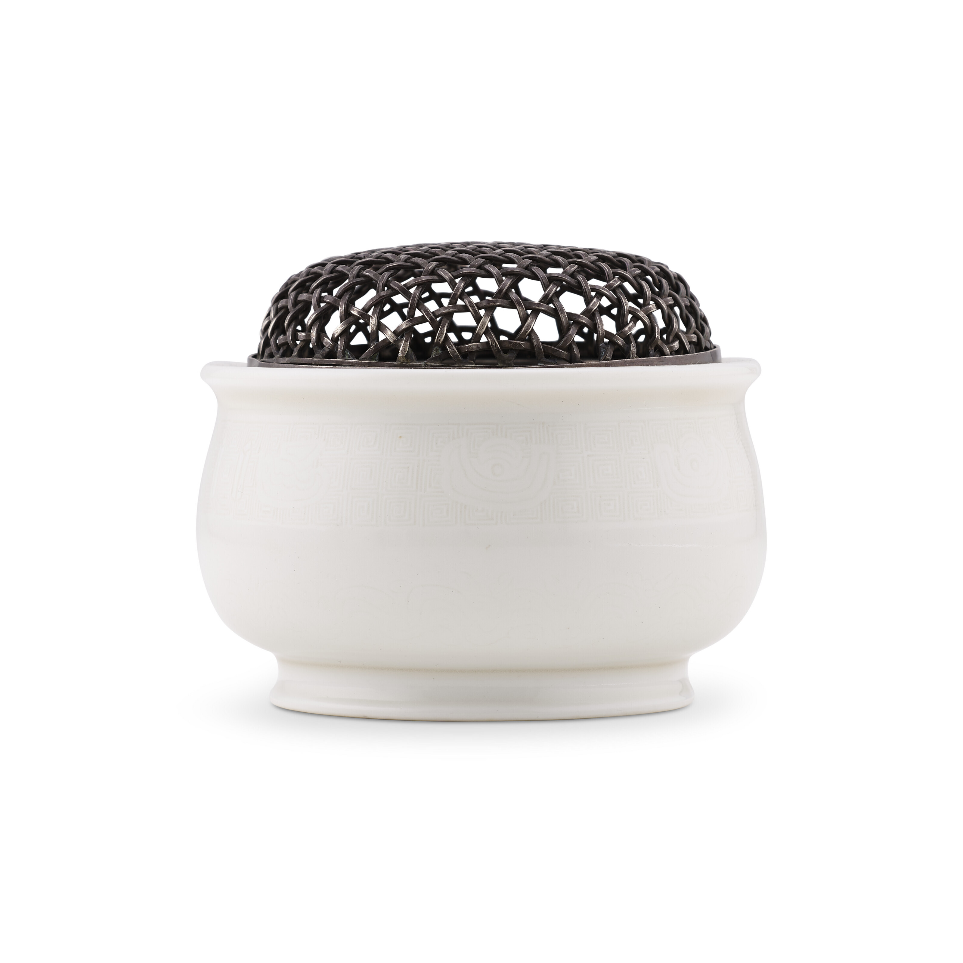 A DEHUA WHITE GLAZED ARCHAISTIC CENSER, QING DYNASTY (1644-1911 ...