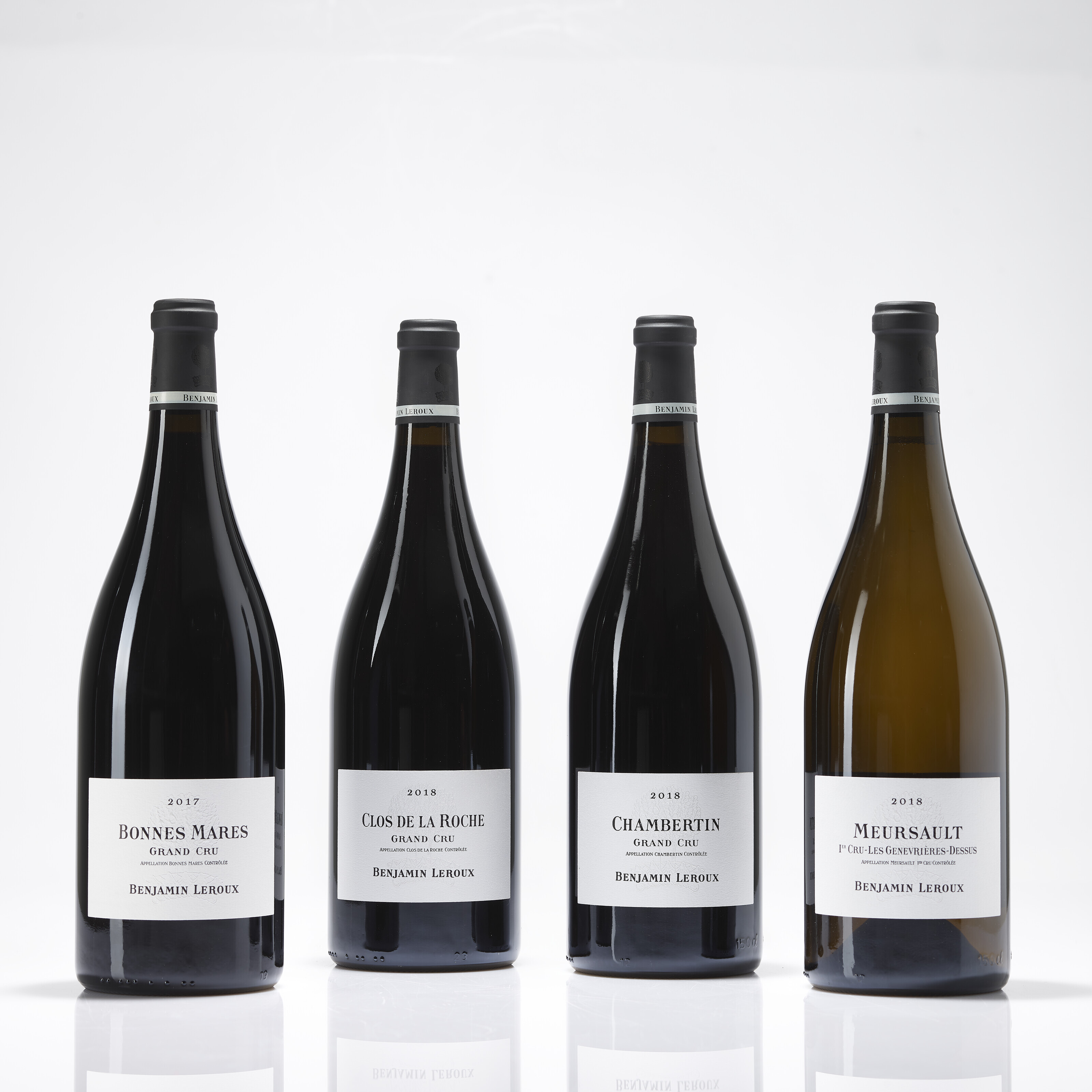 Mixed Benjamin Leroux 2018 Magnums, 2018 Benjamin Leroux, Chambertin ...