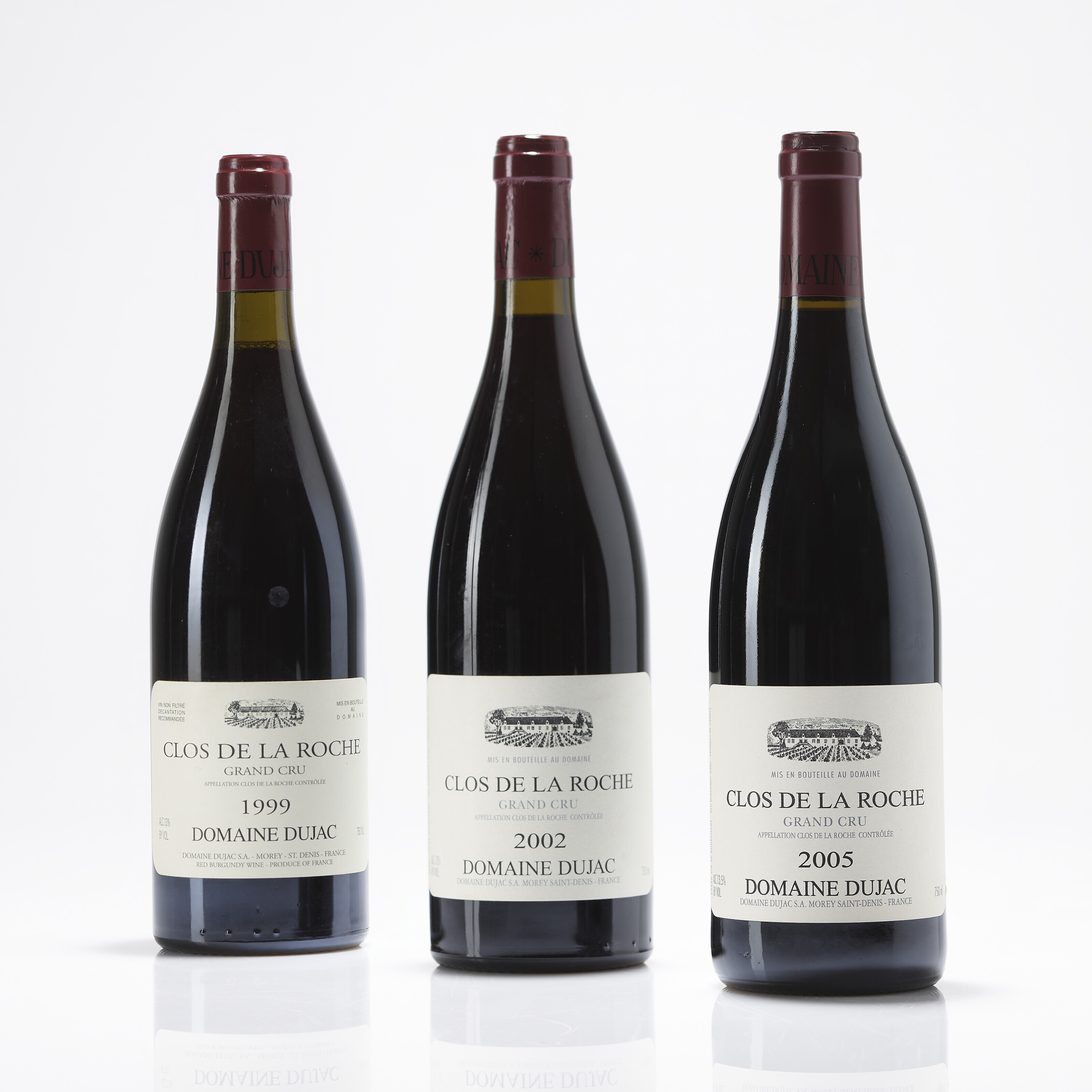 Domaine Dujac, Clos de la Roche 1999, Grand Cru, Côte de NuitsCreased ...