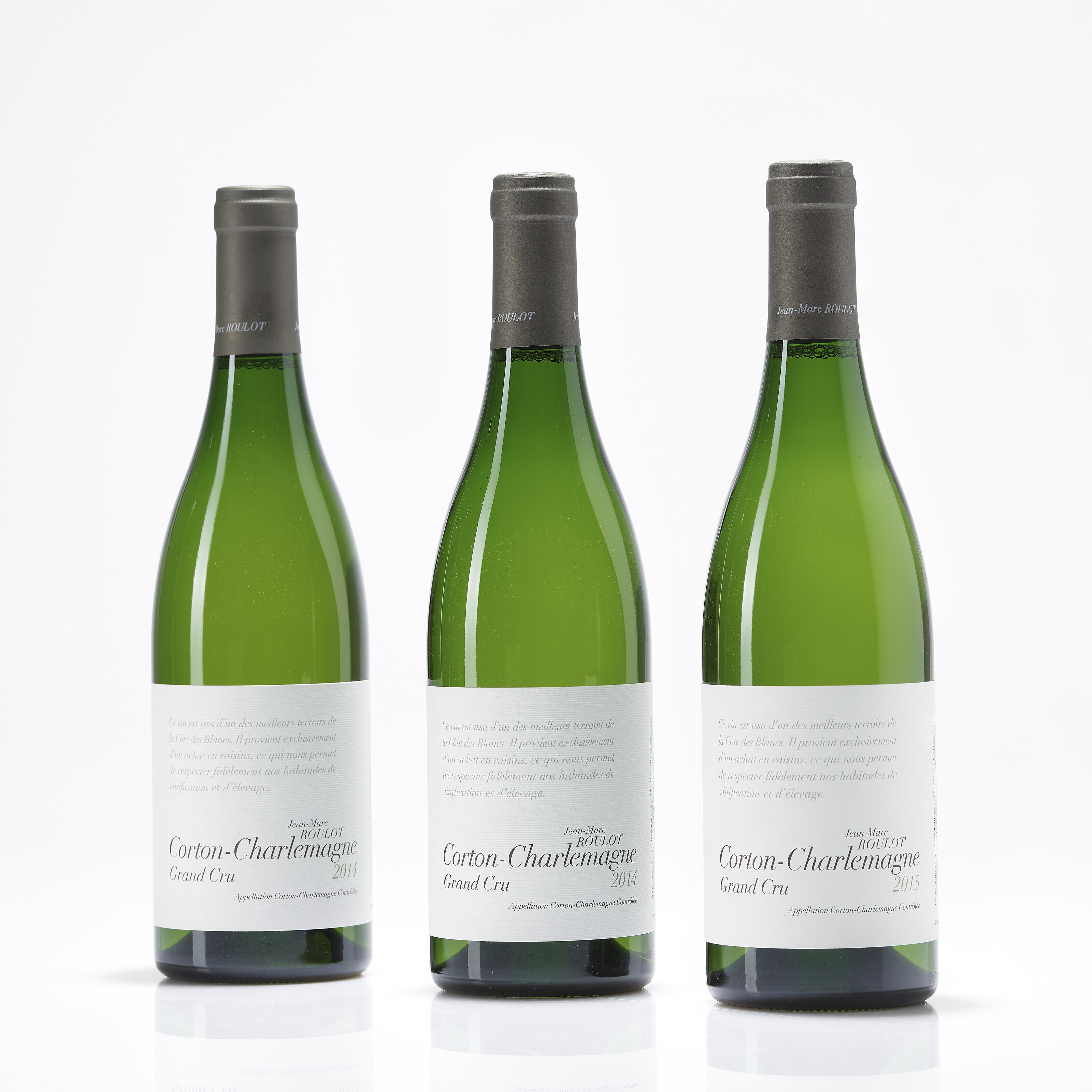 Mixed 2014 & 2015 Jean-Marc Roulot, Corton-Charlemagne, 2014 Corton ...
