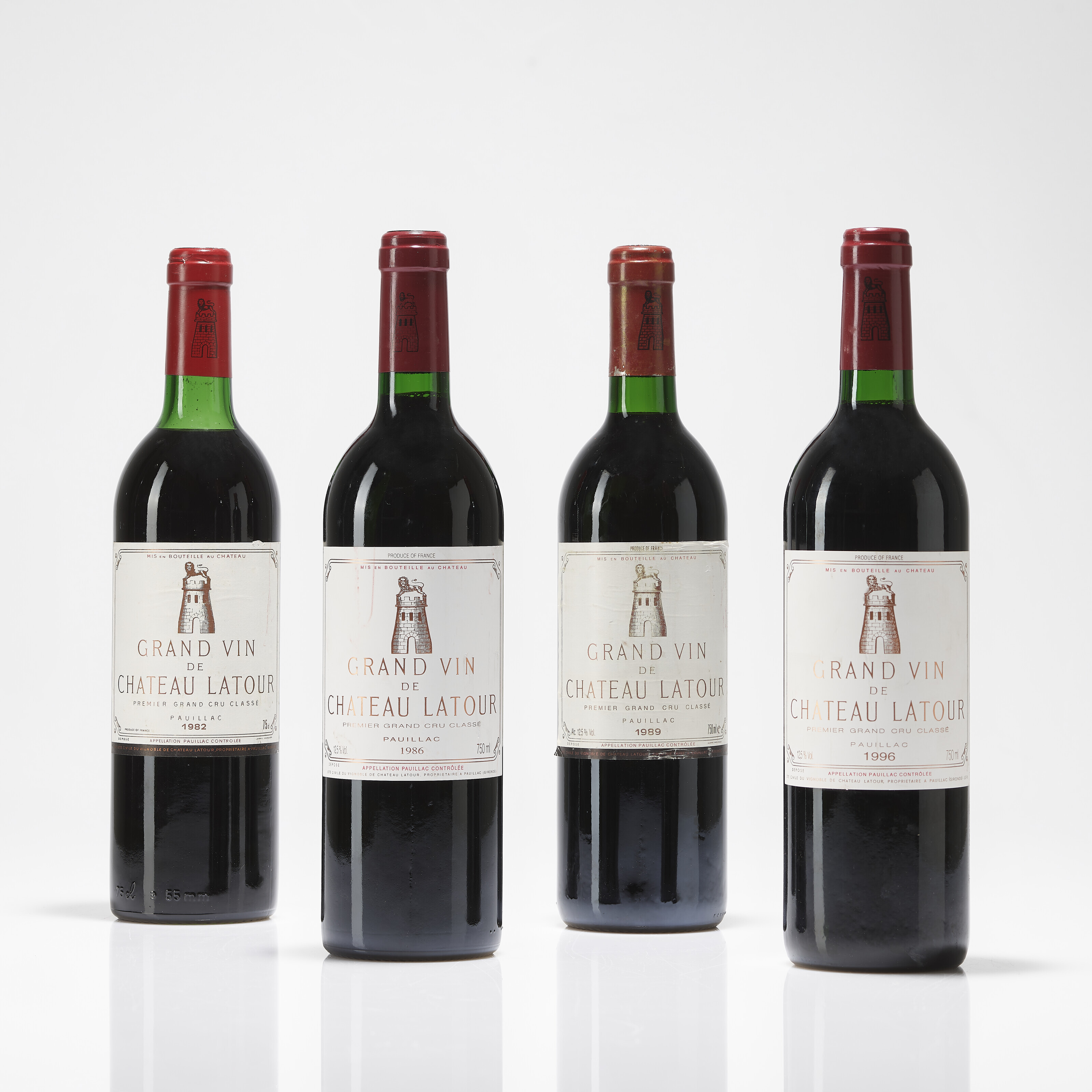 Château Latour 1996, Pauillac, 1er cru classéSlightly stained front and ...