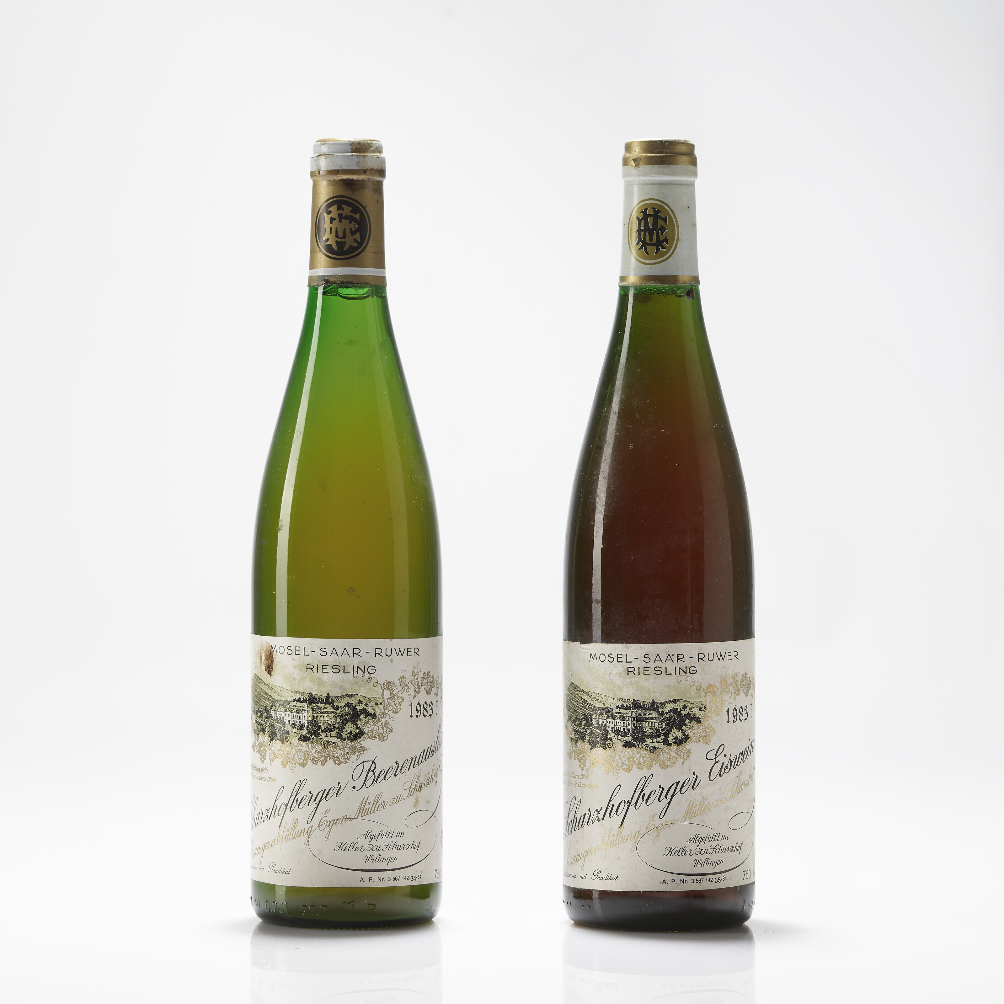 Egon Müller, Scharzhofberger Beerenauslese 1983, MoselAP No. 34. Sign ...