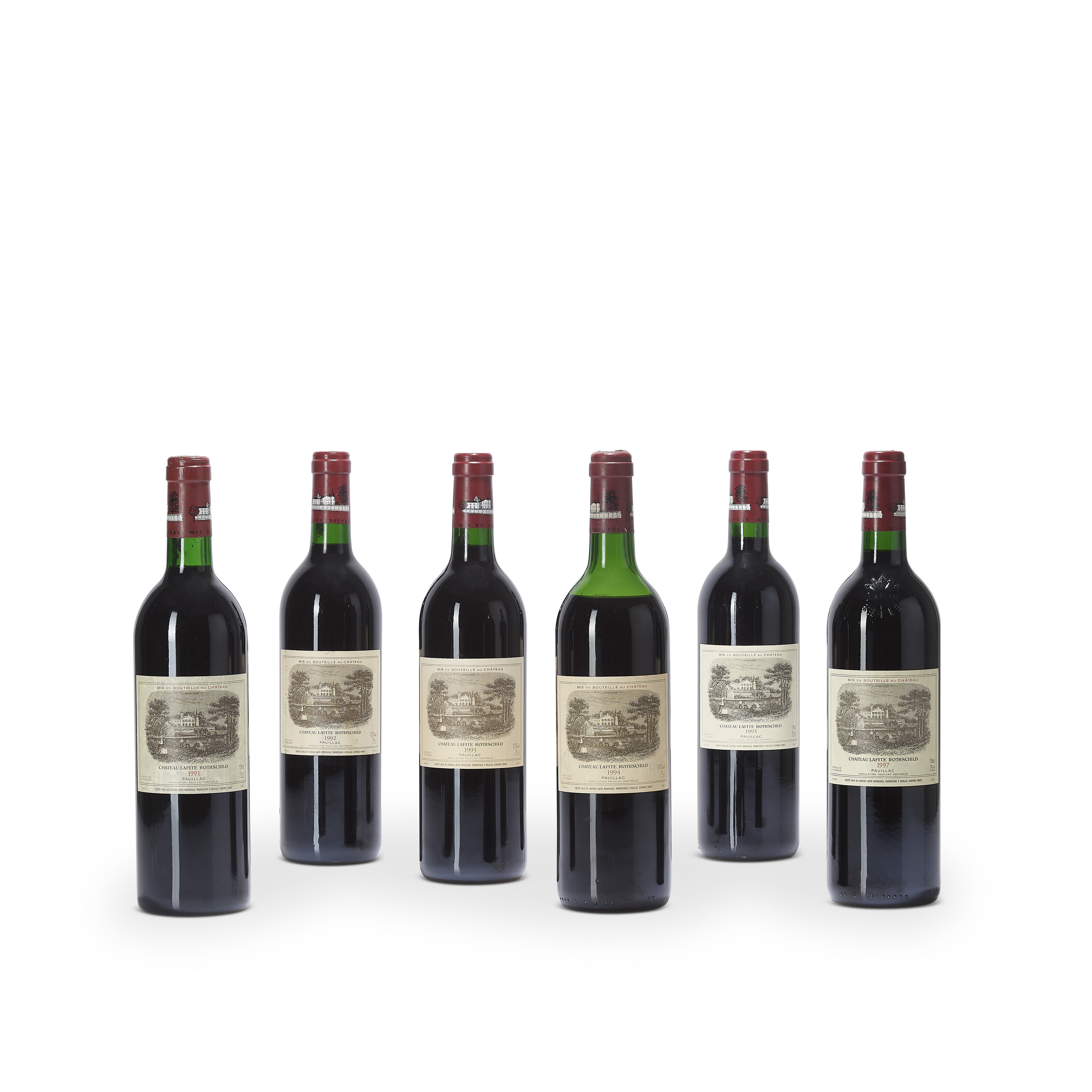 Château Lafite Rothschild 1990s, 1991 (1)1992Lightly bin-soiled and ...