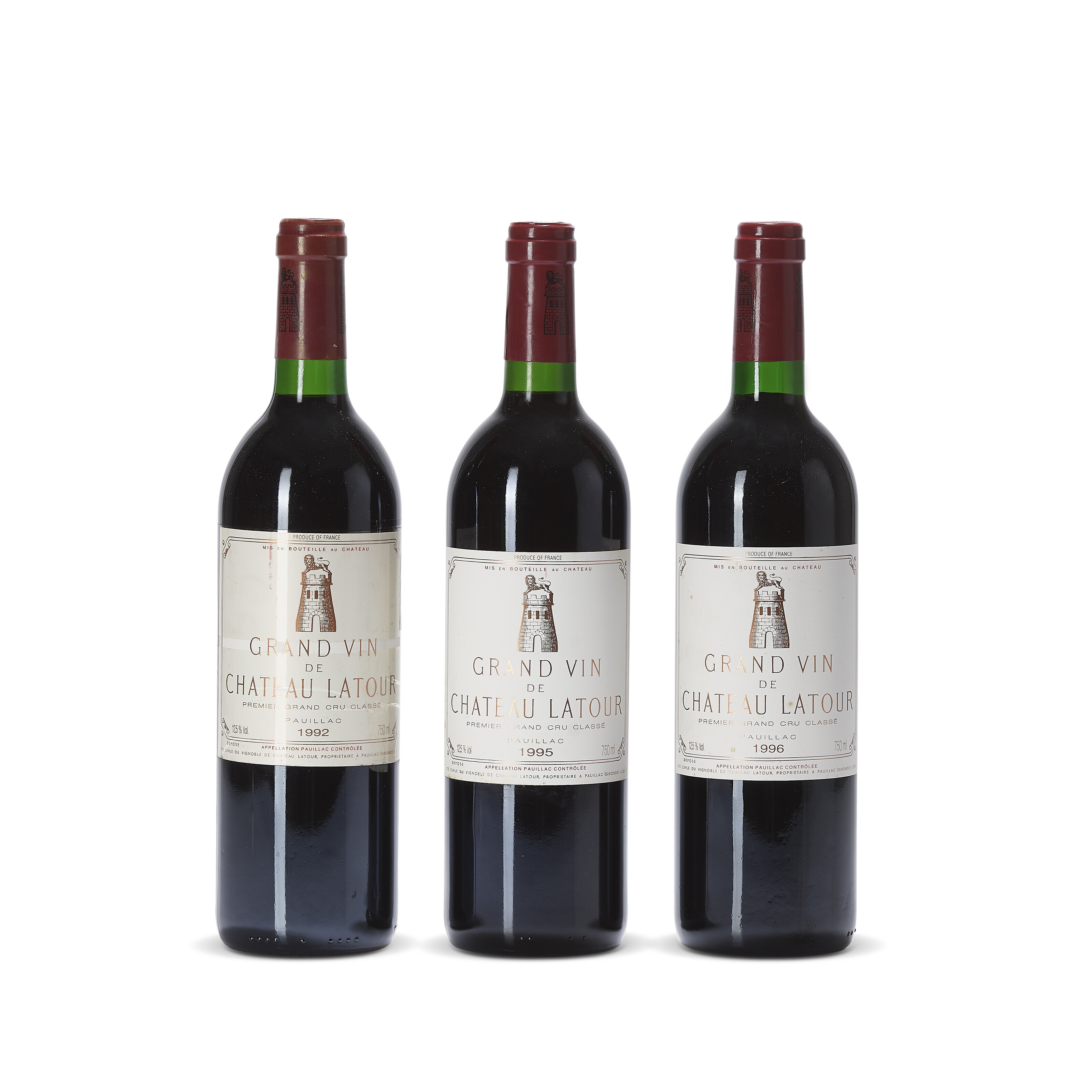 Château Latour 1995, Pauillac, 1er cru classéVery lightly bin-soiled ...
