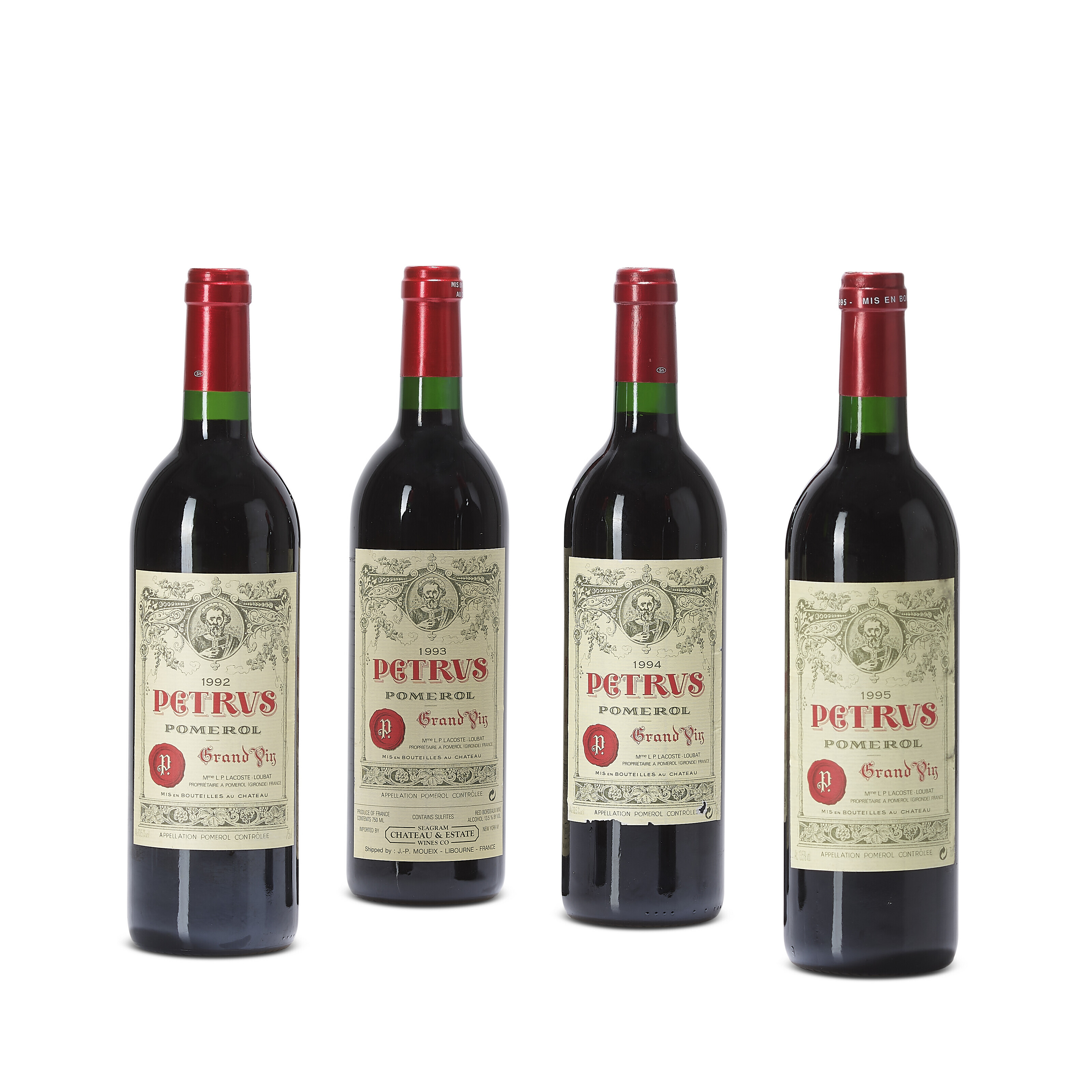 Petrus 1993, Pomerol, cru exceptionnelVery slightly scuffed integrated ...