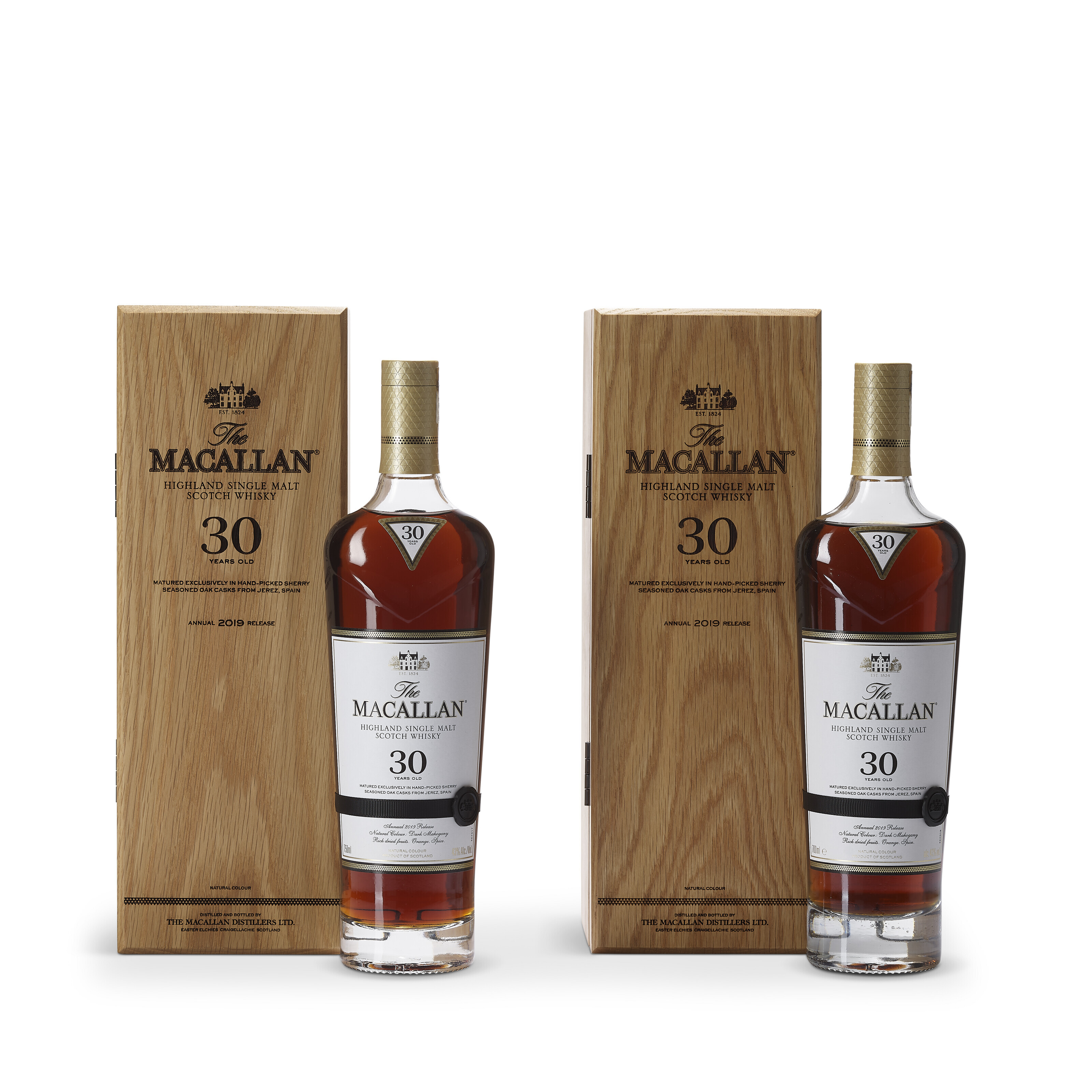 The Macallan 30 Year Old Sherry Oak 2019 Release, In individual ...