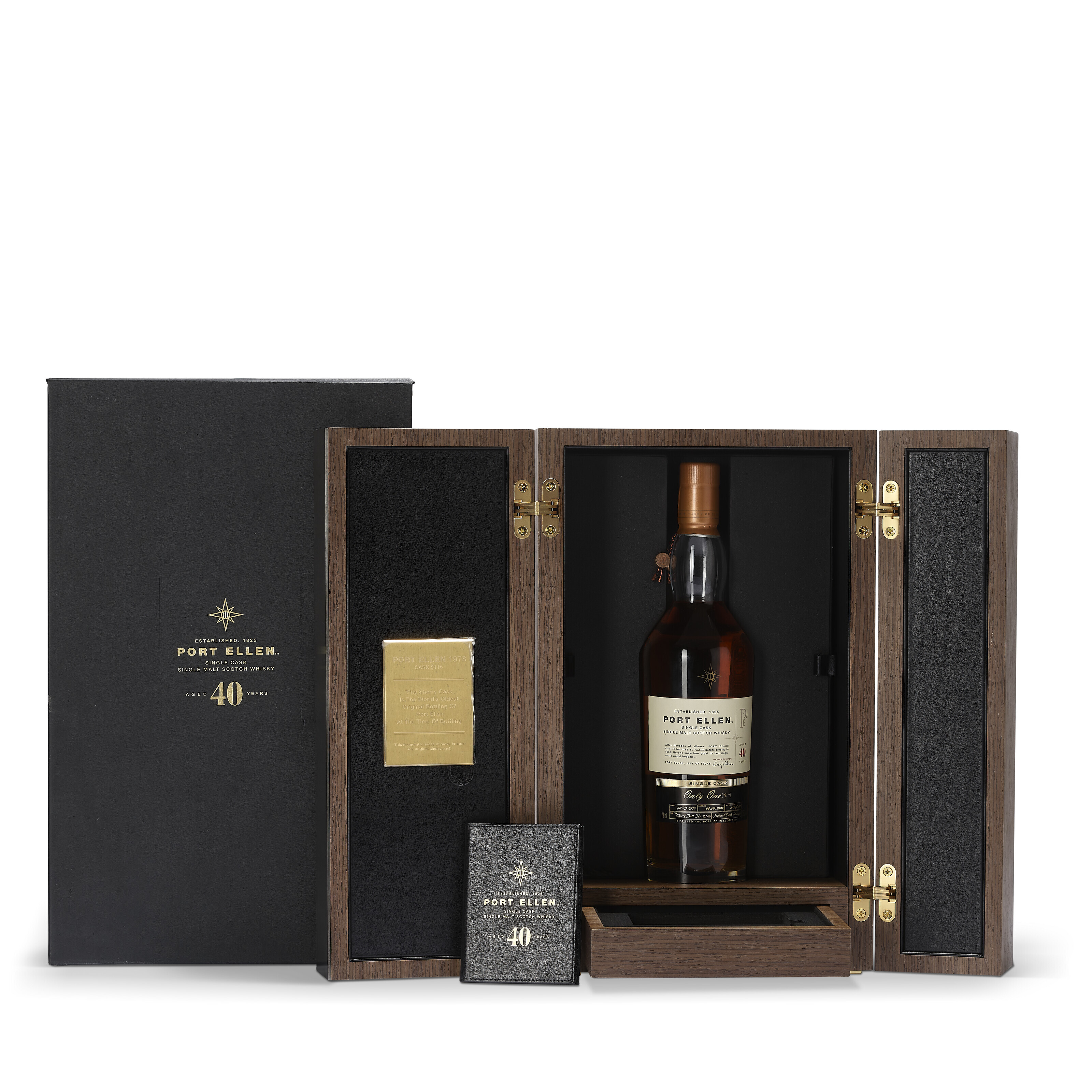 Port Ellen 40 Year Old 1978, In original presentation wooden case ...