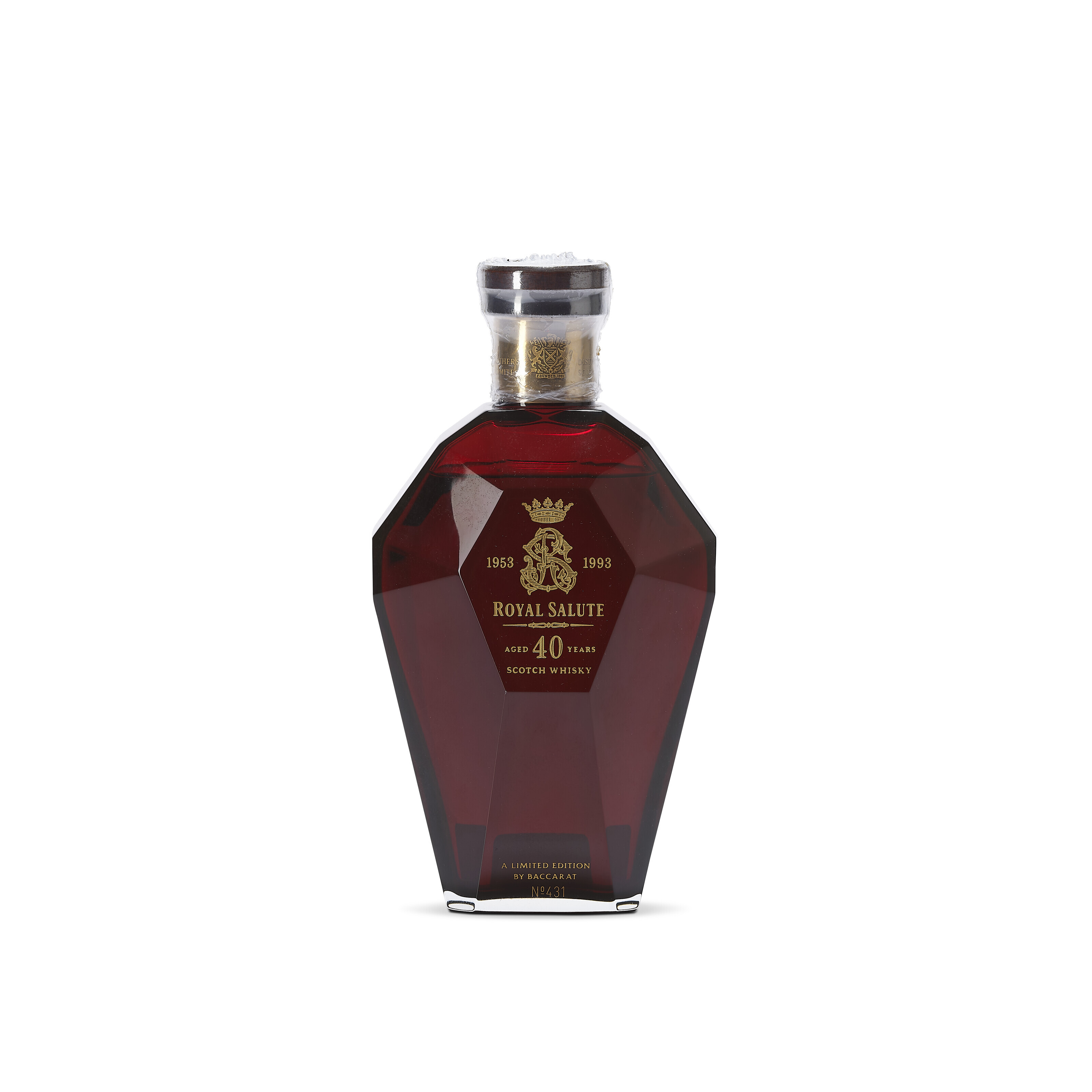 Chivas Royal Salute 40 Year Old Baccarat Decanter, Offered without ...