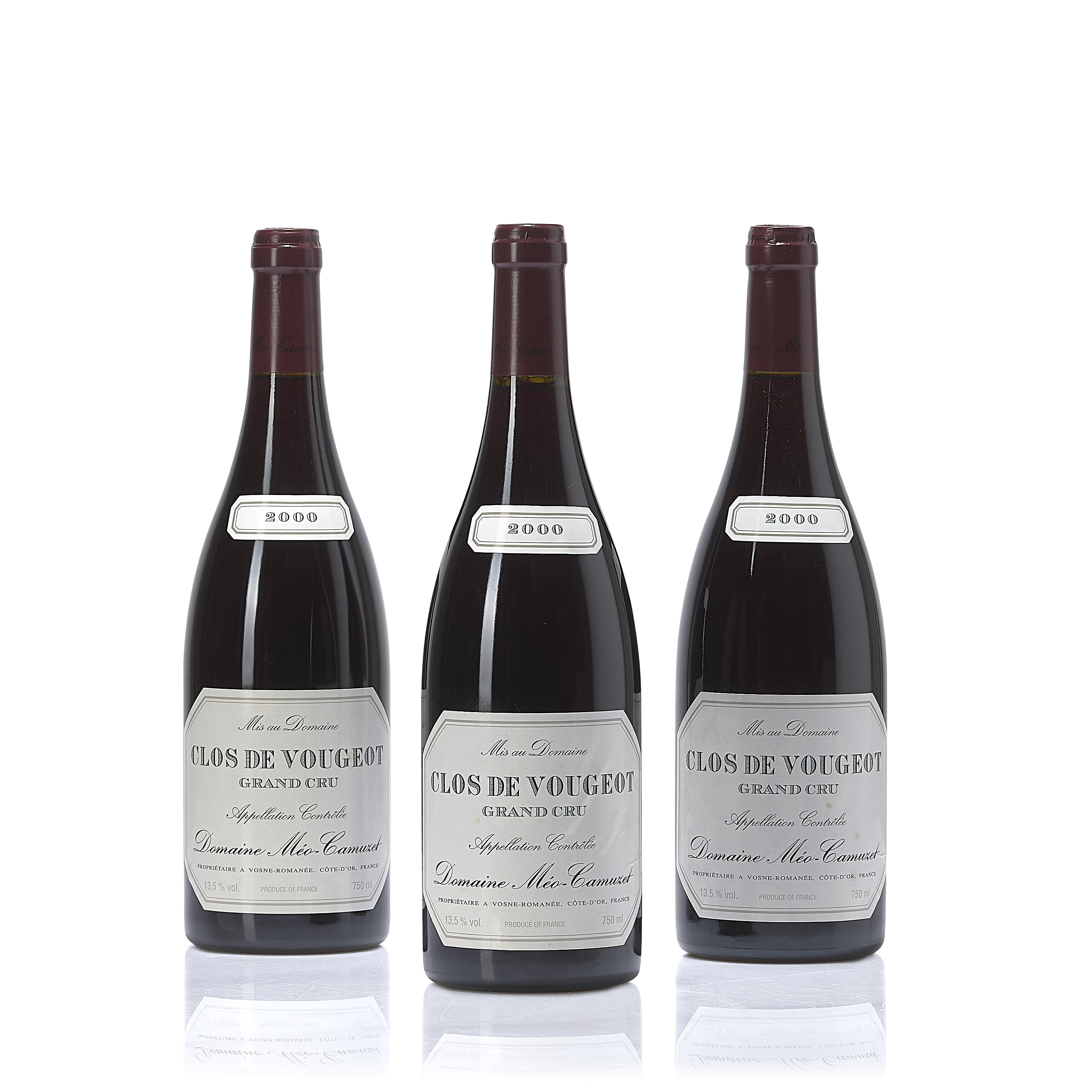 Méo-Camuzet, Clos de Vougeot 2000, In original carton. Lightly bin ...