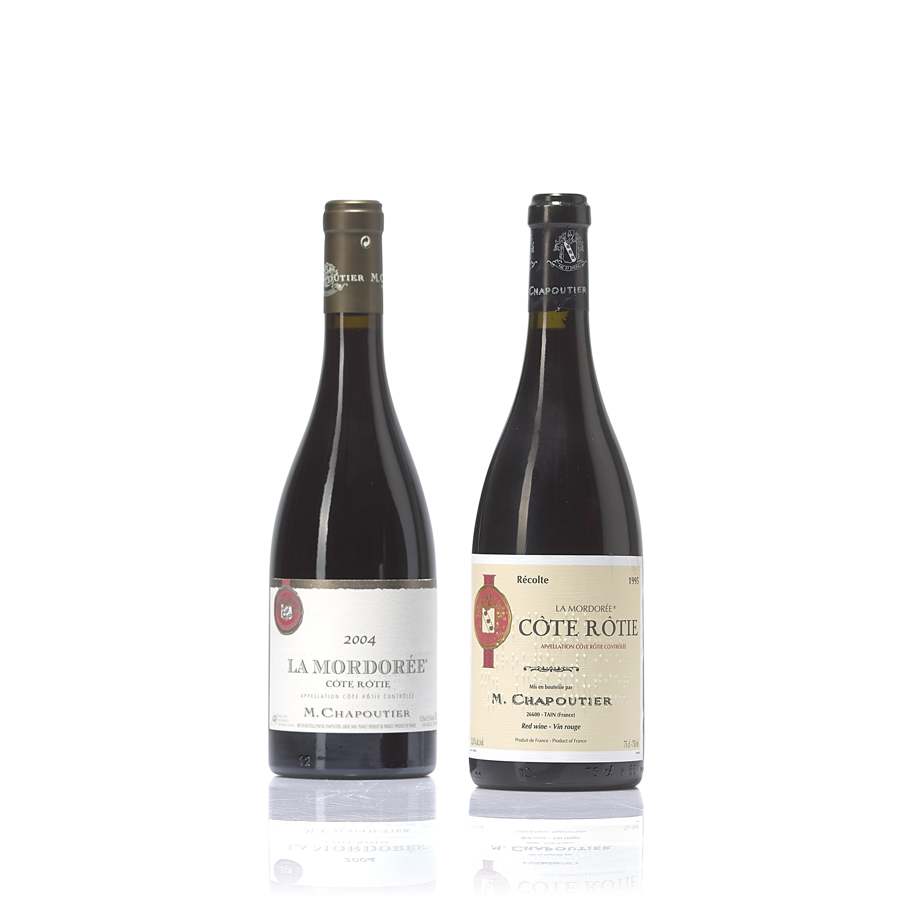 M. Chapoutier, La Mordorée 1995, In six-bottle original wooden cases ...