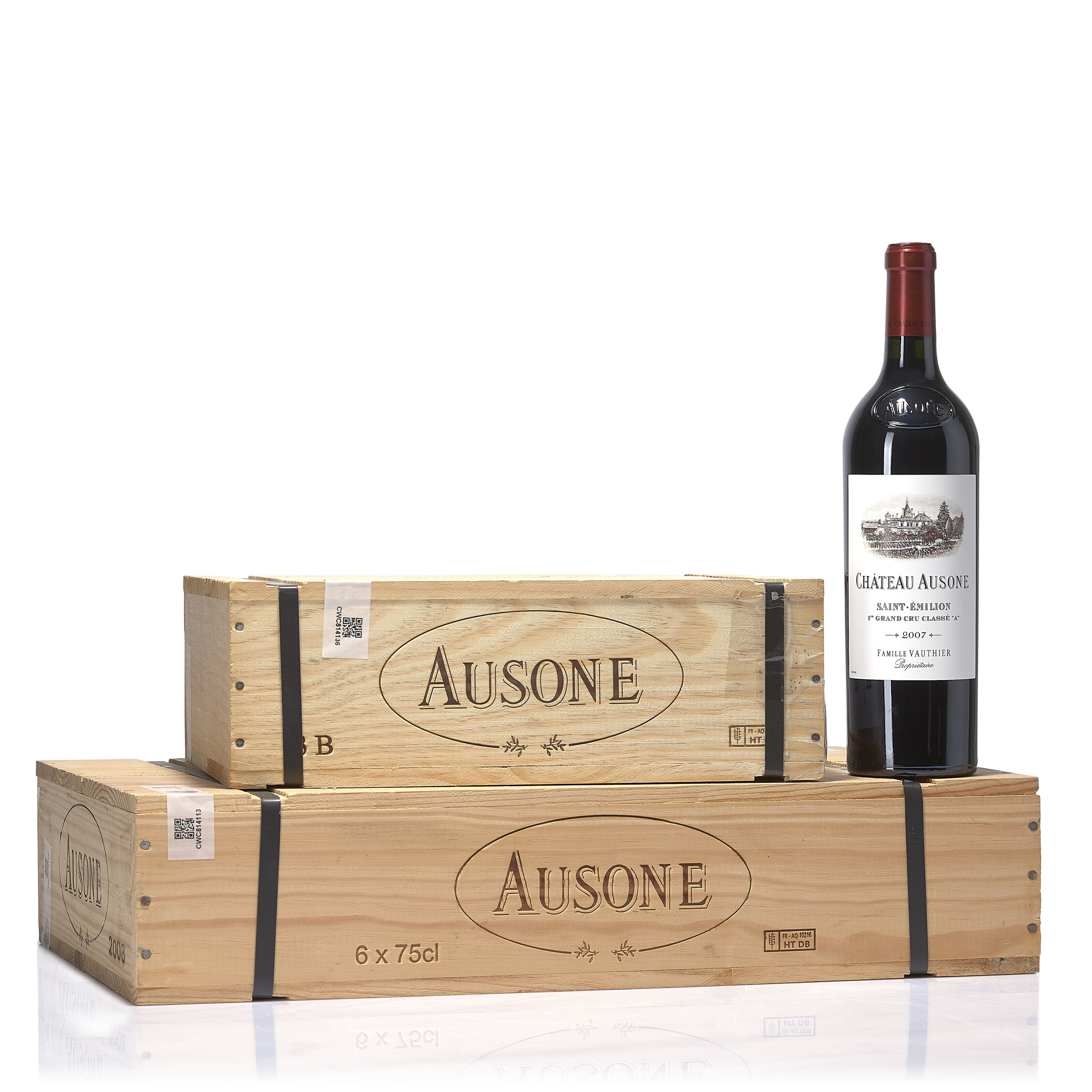 Château Ausone 2008, Saint-Emilion, 1er grand cru classéIn banded six ...