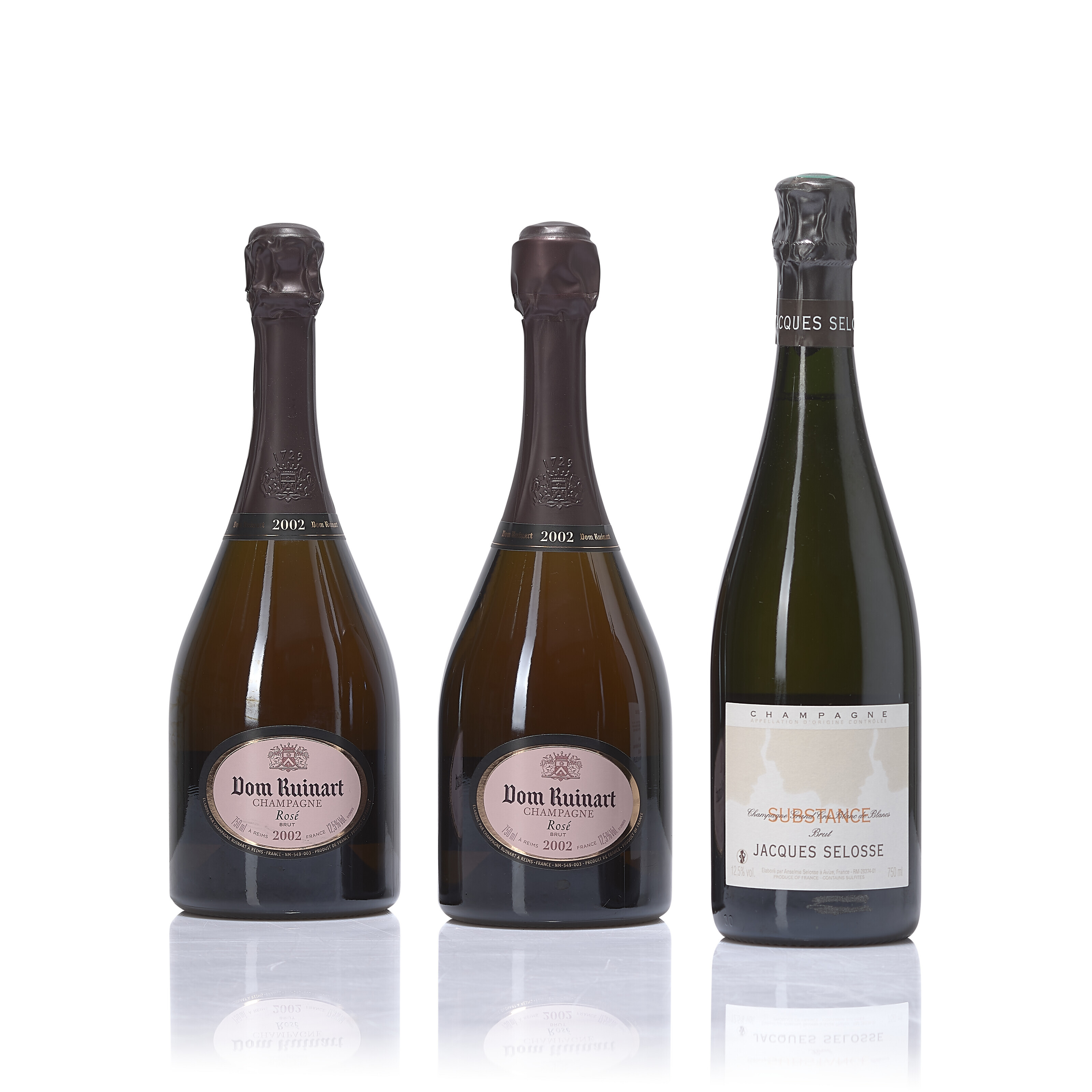 Mixed Jacques Selosse Substance & Dom Ruinart Rosé, 2002 Dom Ruinart ...