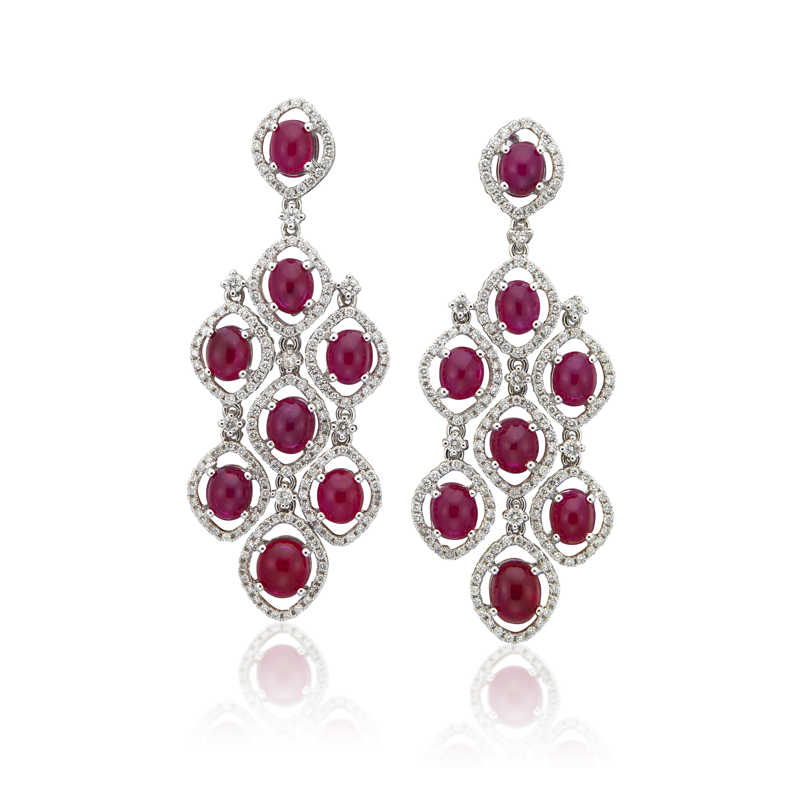 RUBY AND DIAMOND EARRINGS, | Christie’s