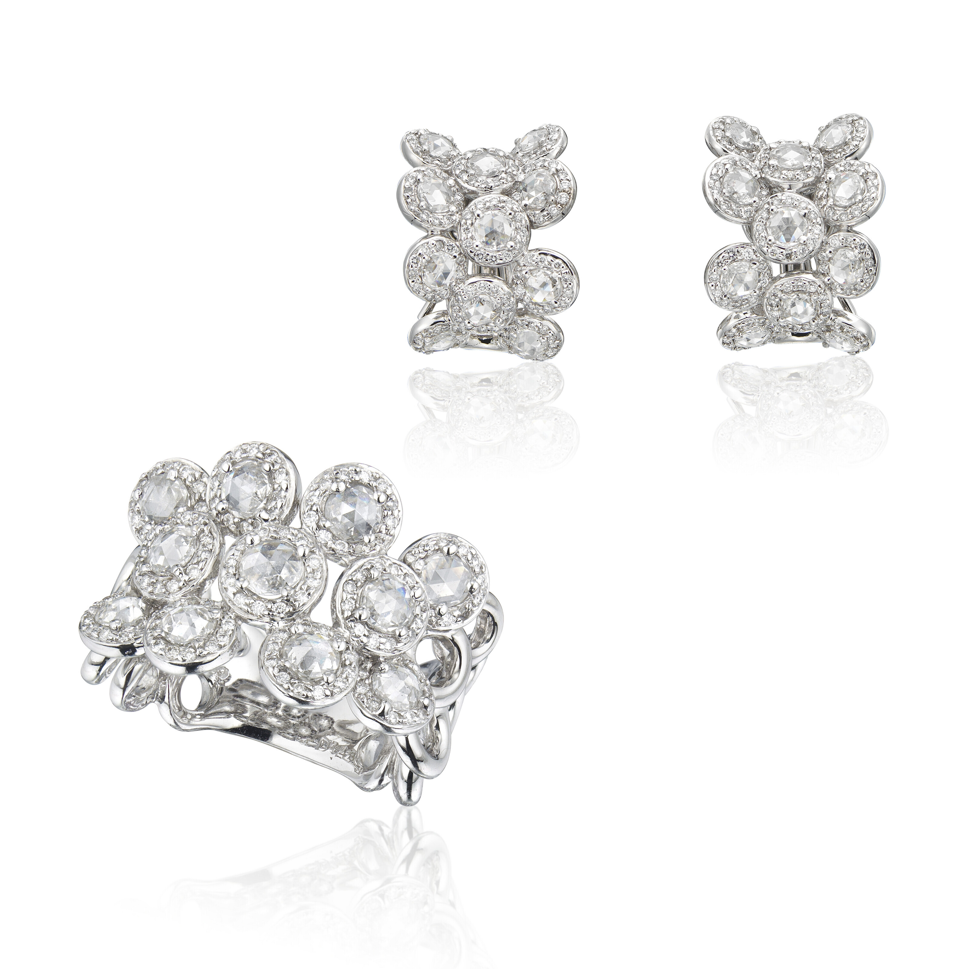 DIAMOND RING AND EARRINGS SET, | Christie’s
