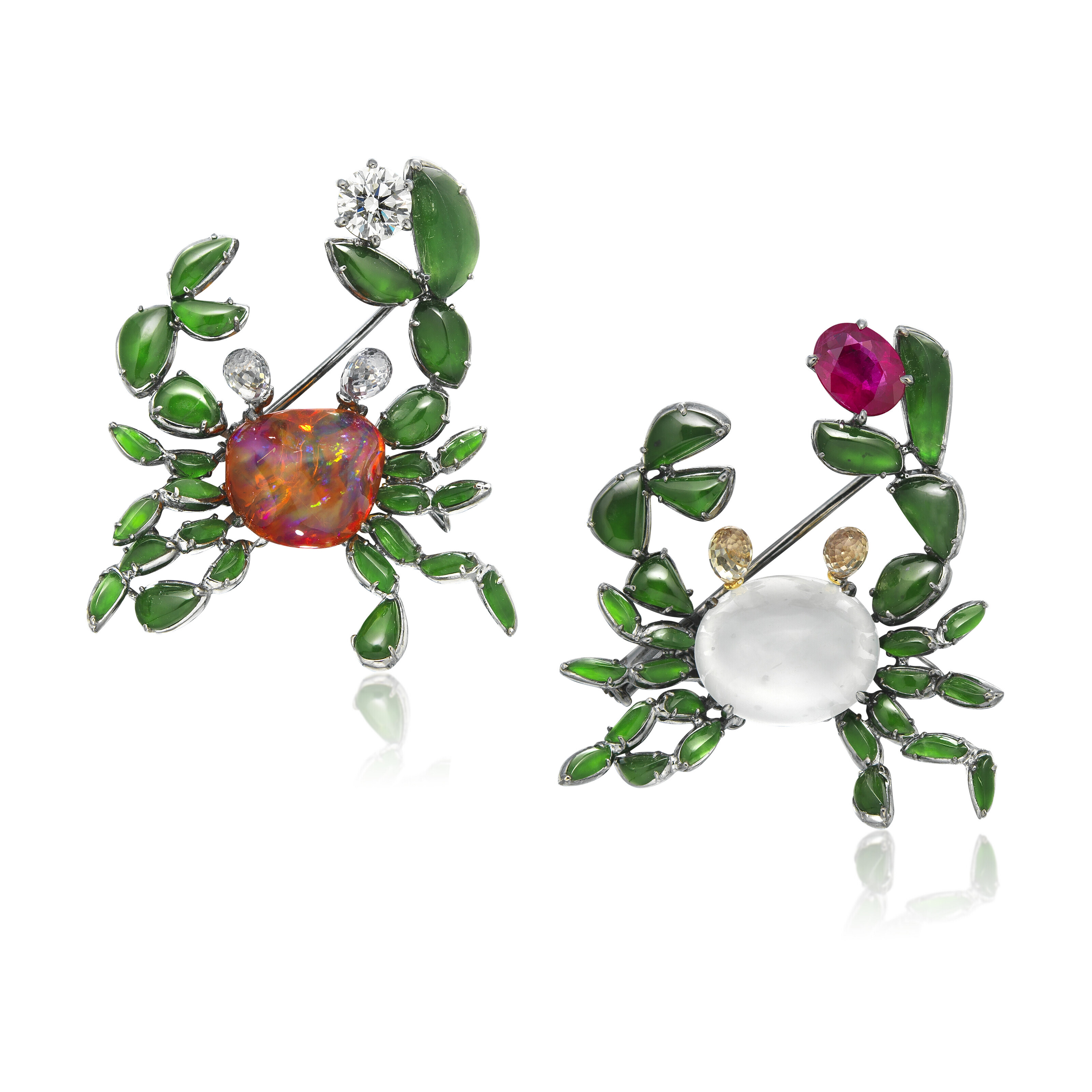 NO RESERVE - TWO MULTI-GEM BROOCHES/ PENDANTS, | Christie’s