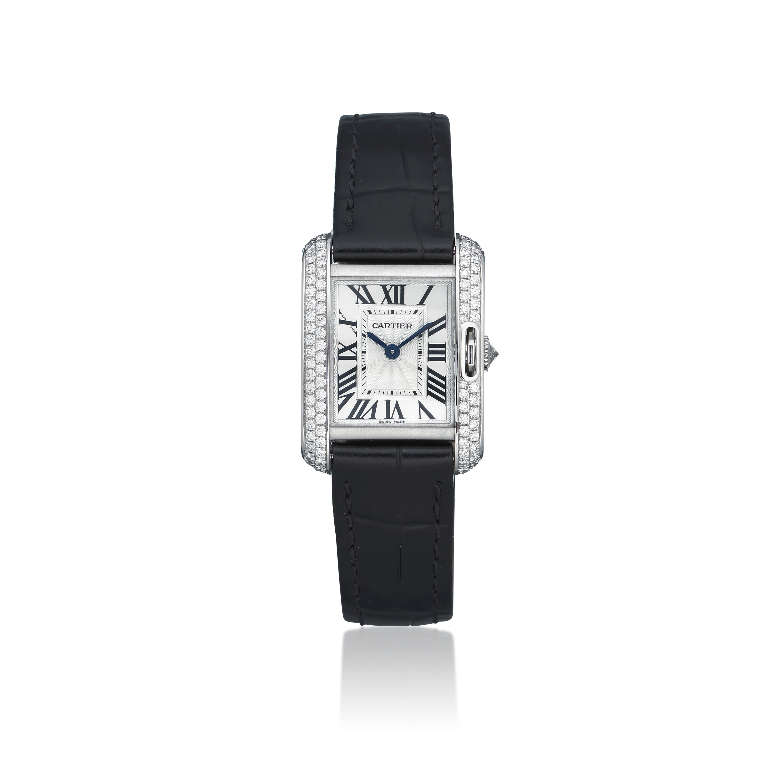CARTIER DIAMOND 'TANK ANGLAISE' WRISTWATCH, | Christie’s