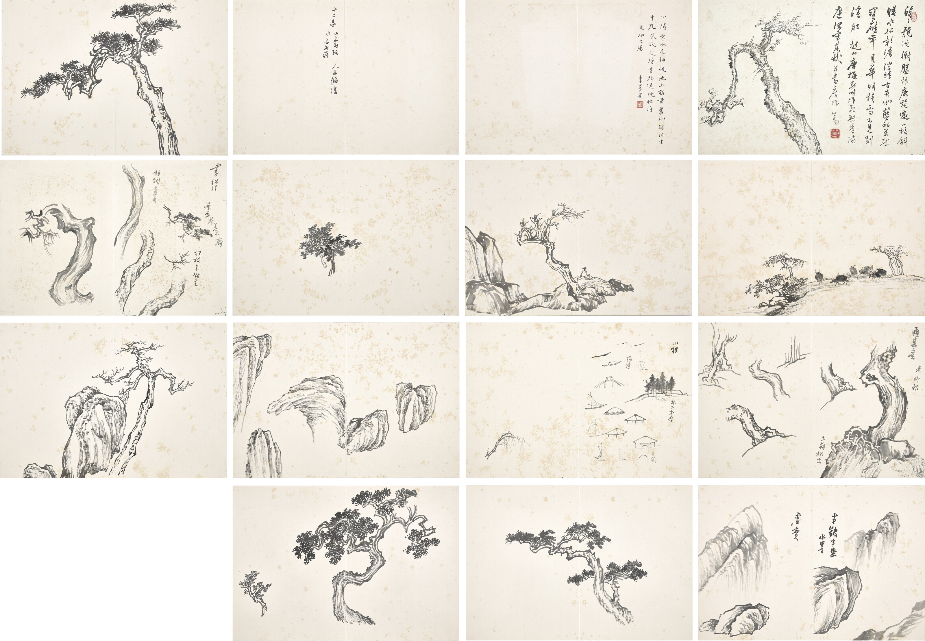 PU RU (1896-1963), Paintings Drafts for Wenjia | Christie’s