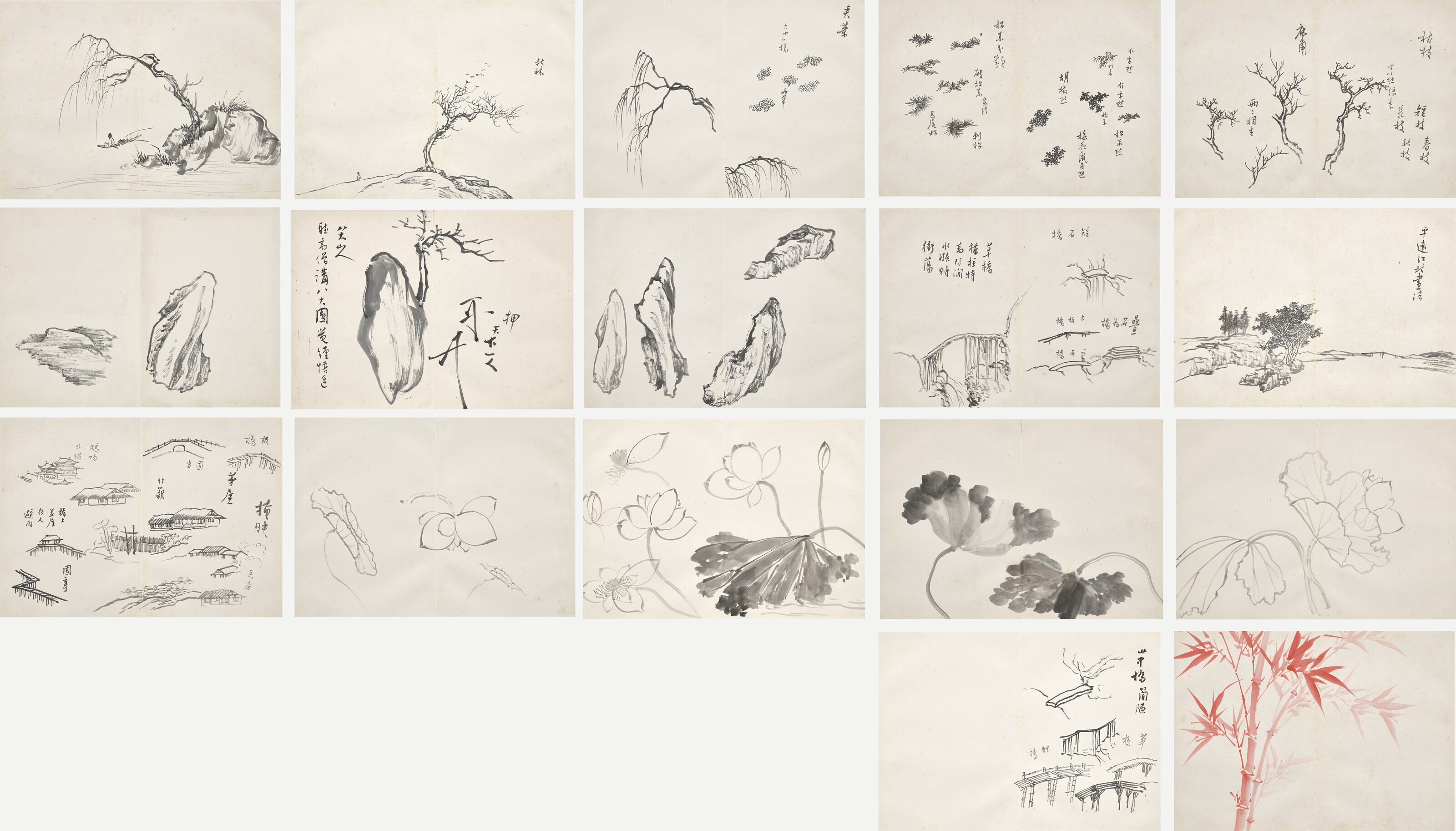 PU RU (1896-1963), Painting Drafts for Wenjia | Christie’s