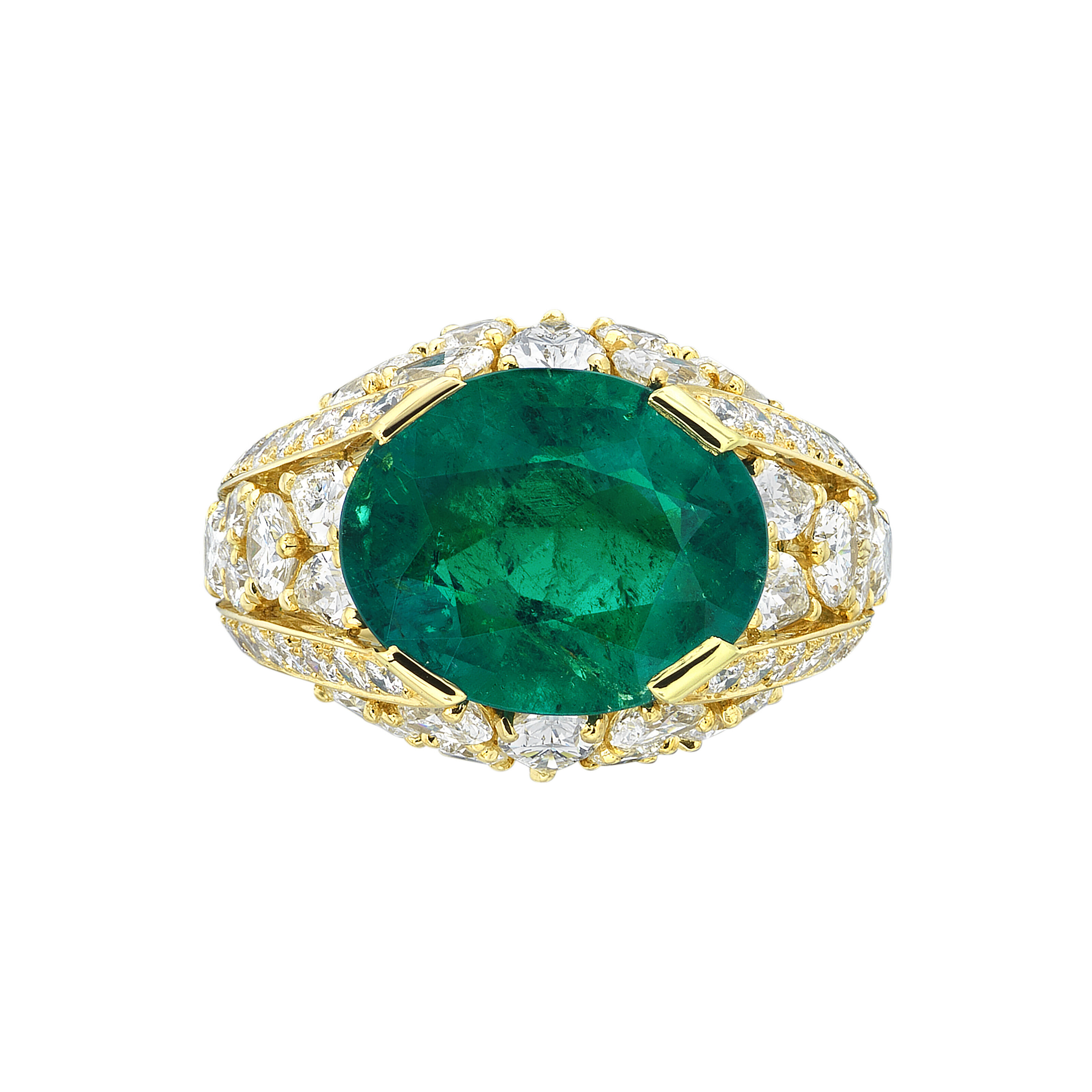 NO RESERVE - CARTIER EMERALD AND DIAMOND RING, | Christie’s