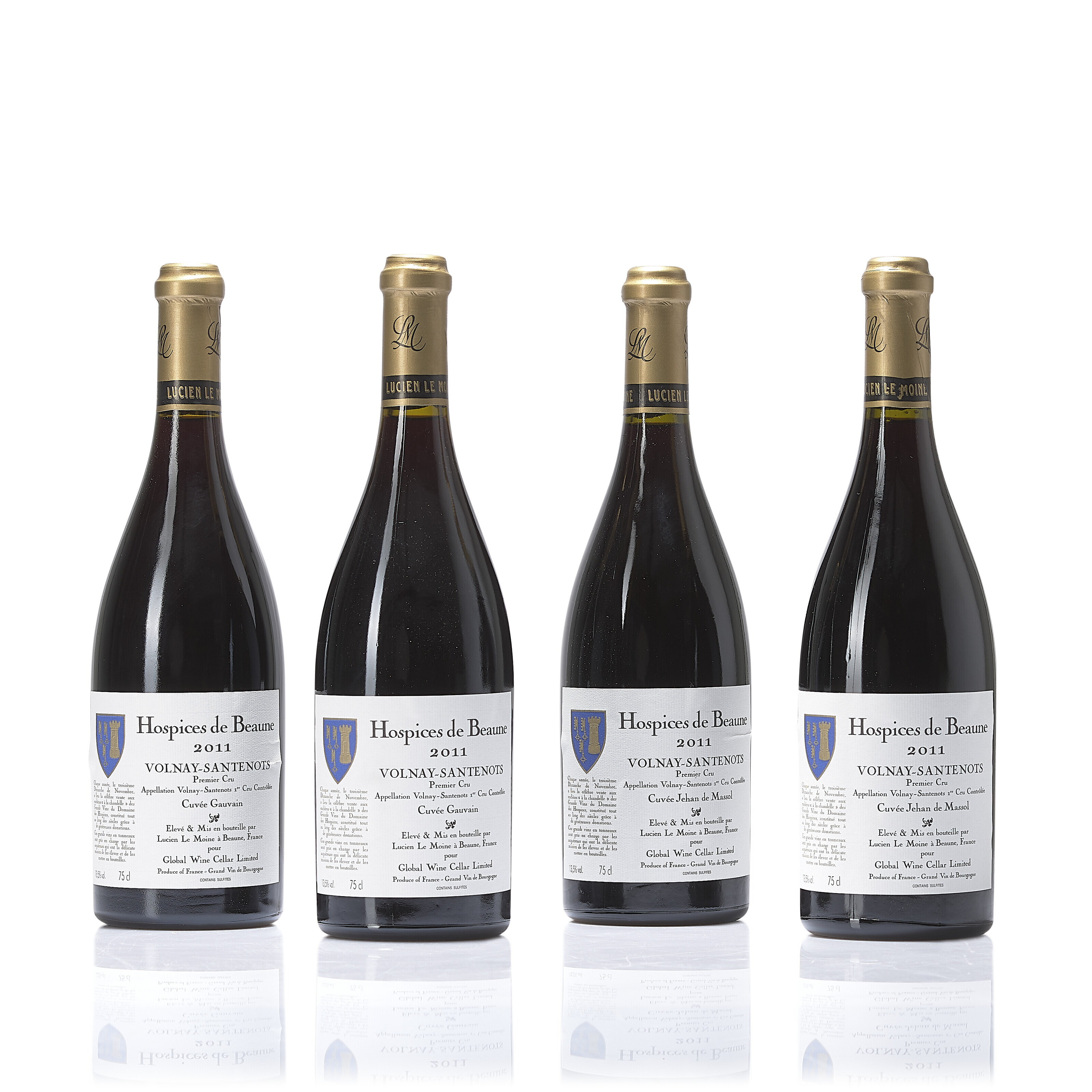 Lucien Le Moine, Hospices de Beaune Volnay Santenots Cuvée Gauvain 2011, 1er Cru, Côte de ...