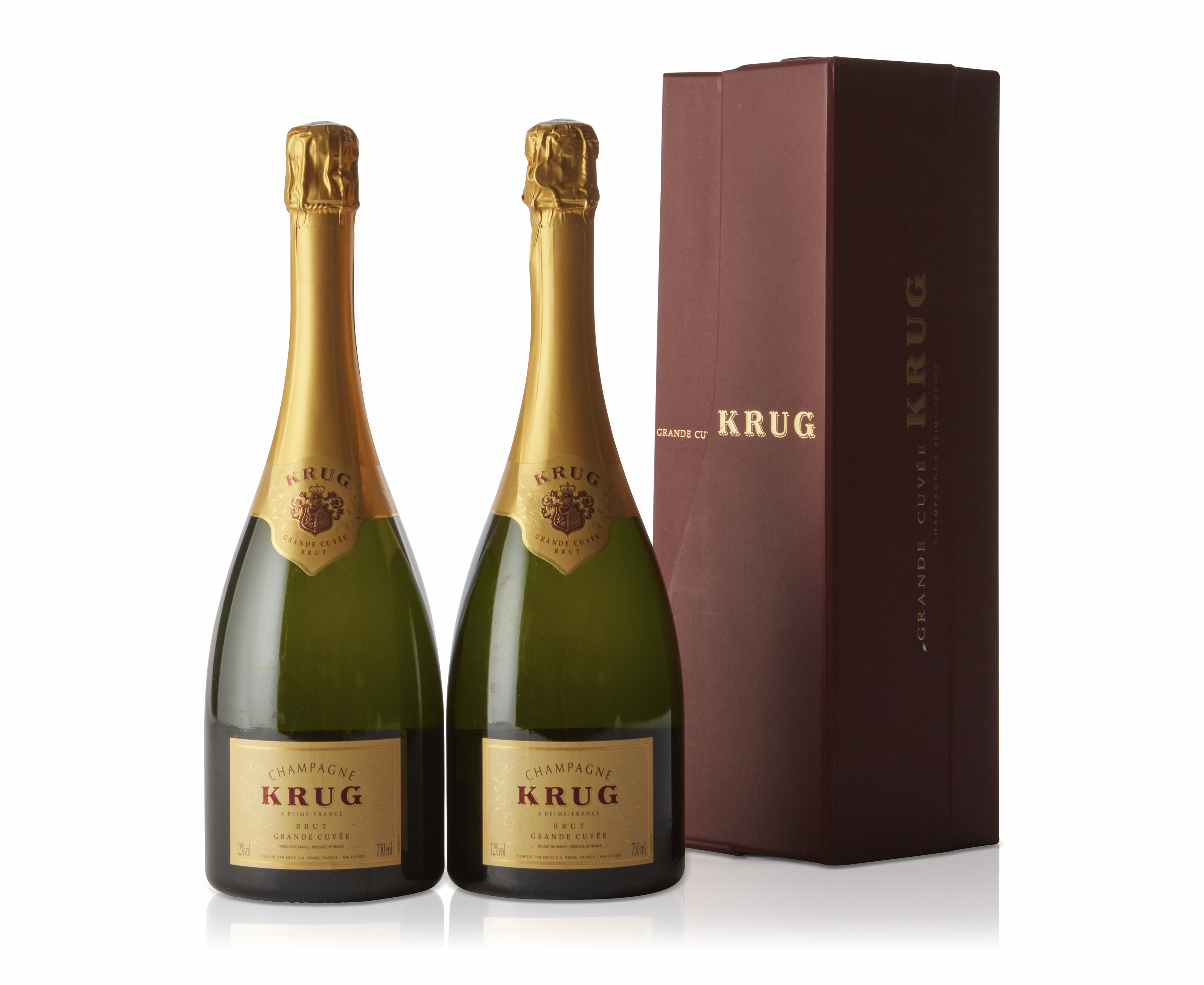 Mixed Krug Champagne, Brut, Grande Cuvée MV, Krug Champagne Brut Grande ...