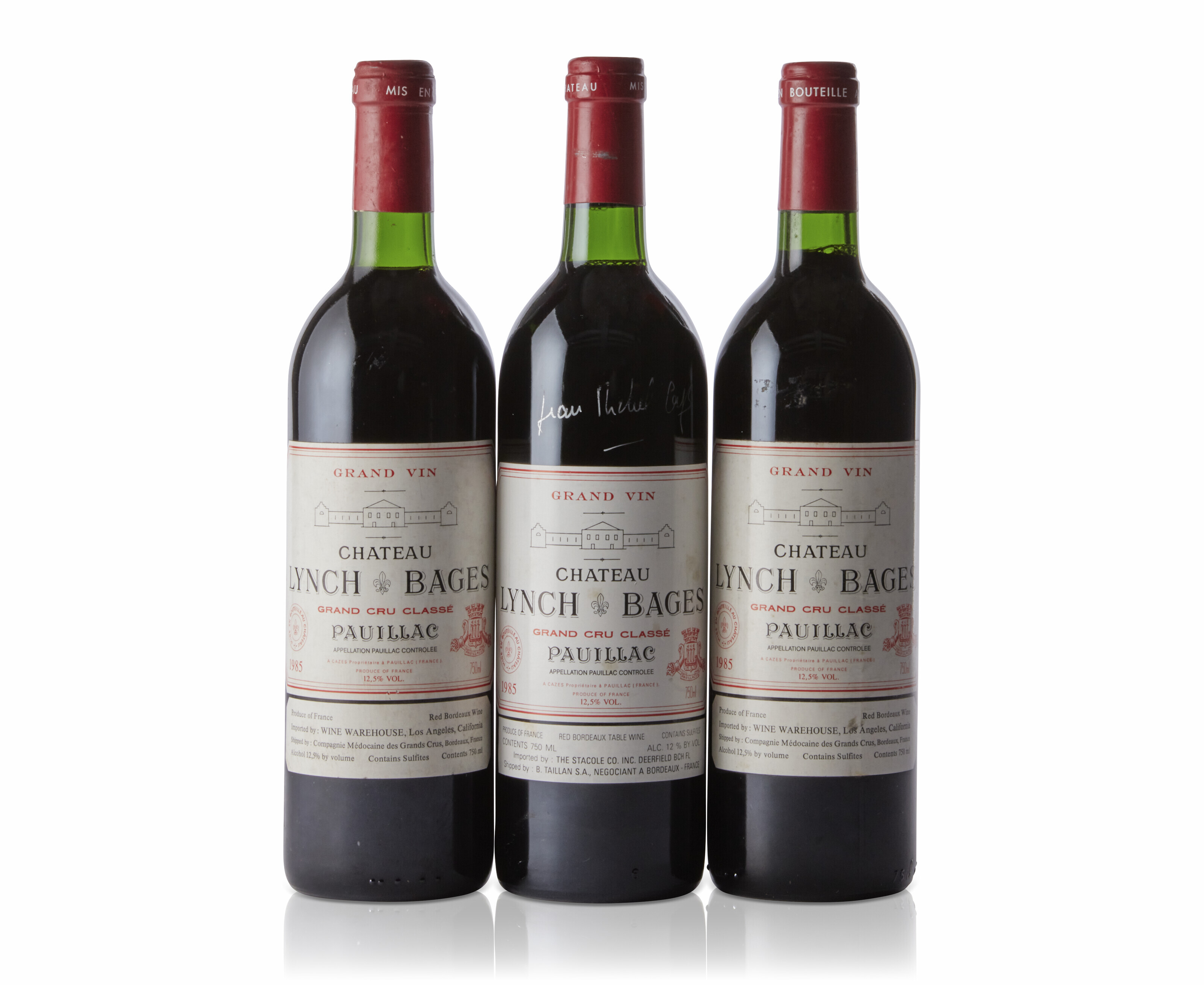 Château Lynch-Bages 1985, Pauillac, 5ème cru classéSlightly bin-soiled ...
