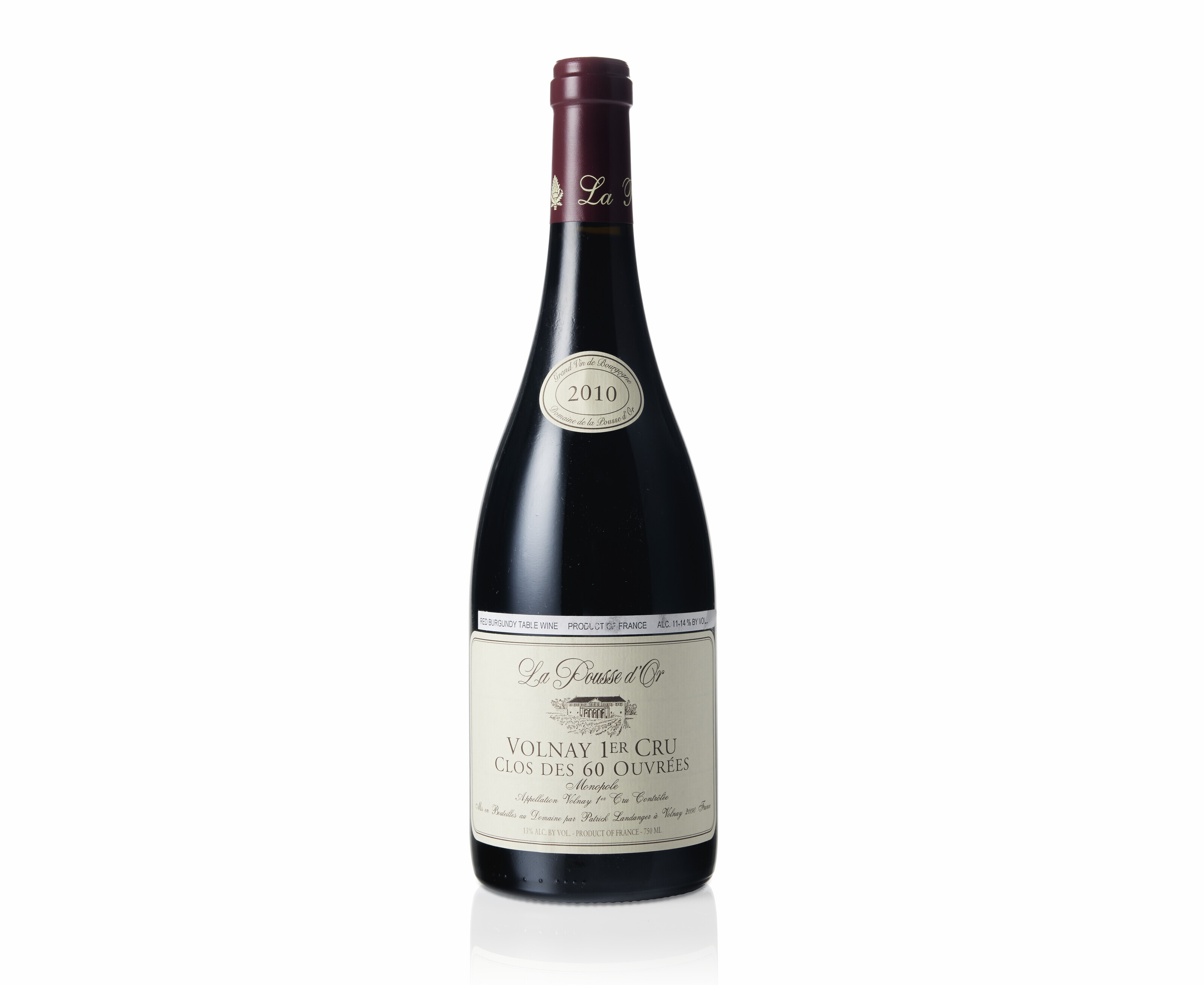 Domaine de la Pousse d'Or Volnay, Clos des 60 Ouvrées 2010, 1er Cru ...