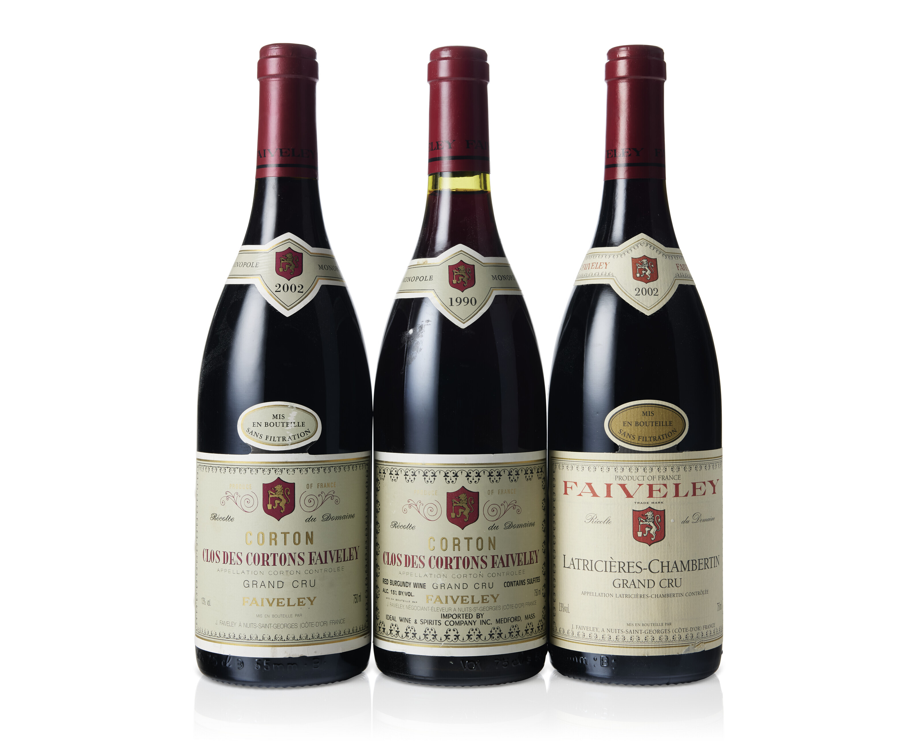 Mixed Domaine Faiveley, Domaine Faiveley, Corton Clos de Cortons 1990 ...