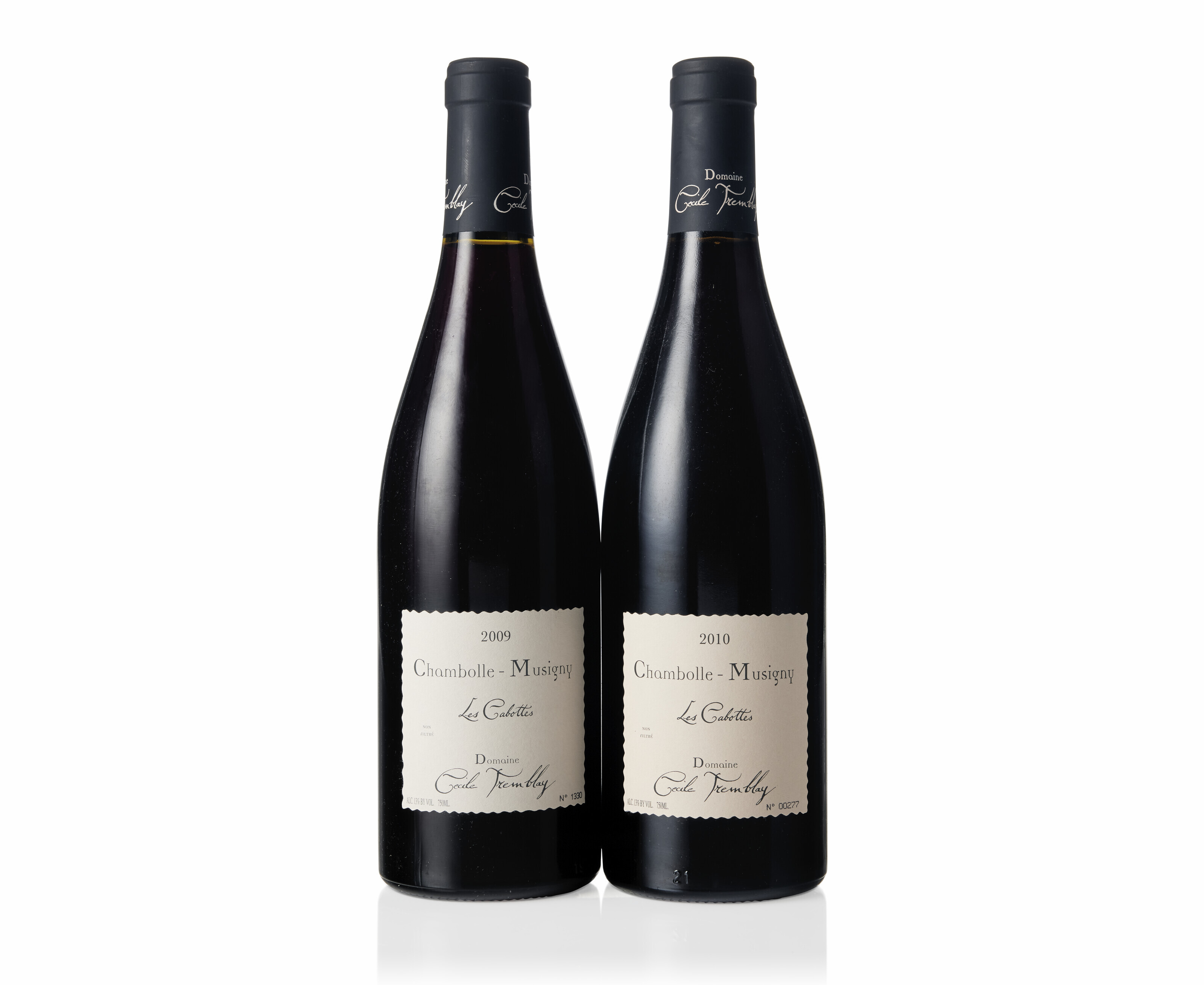 Domaine Cécile Tremblay, Chambolle-Musigny, Les Cabottes 2009 & 2010 ...