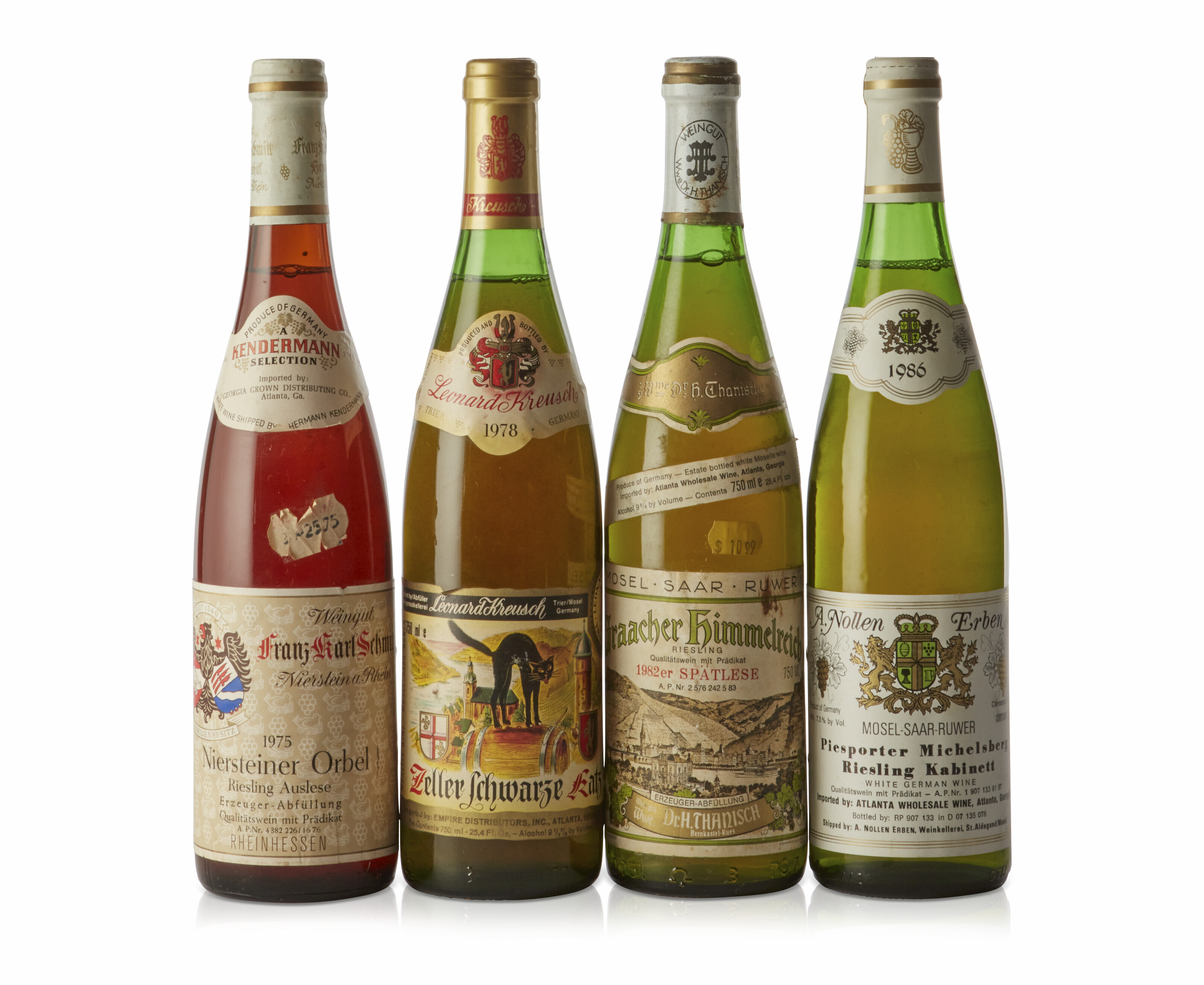 Mixed German Riesling, Weingut Franz Karl Schmitt, Niersteiner Orbel ...