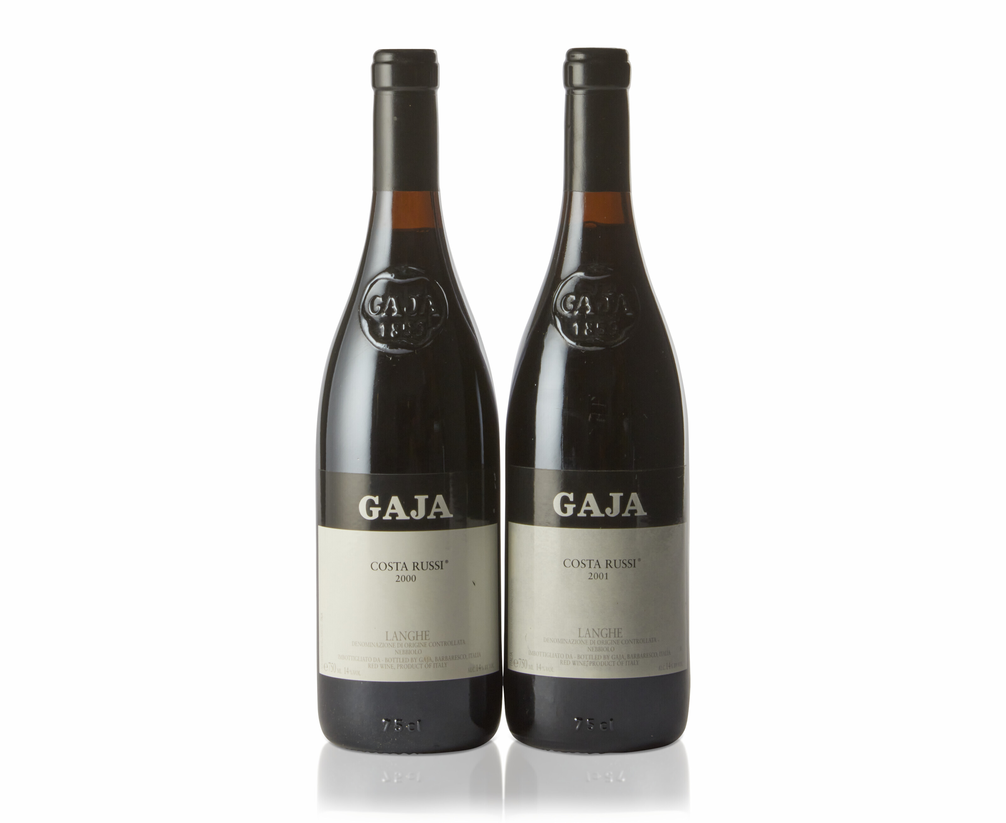 Gaja Barbaresco, Costa Russi 2000 & 2001, 2000In original, 6 bottle ...