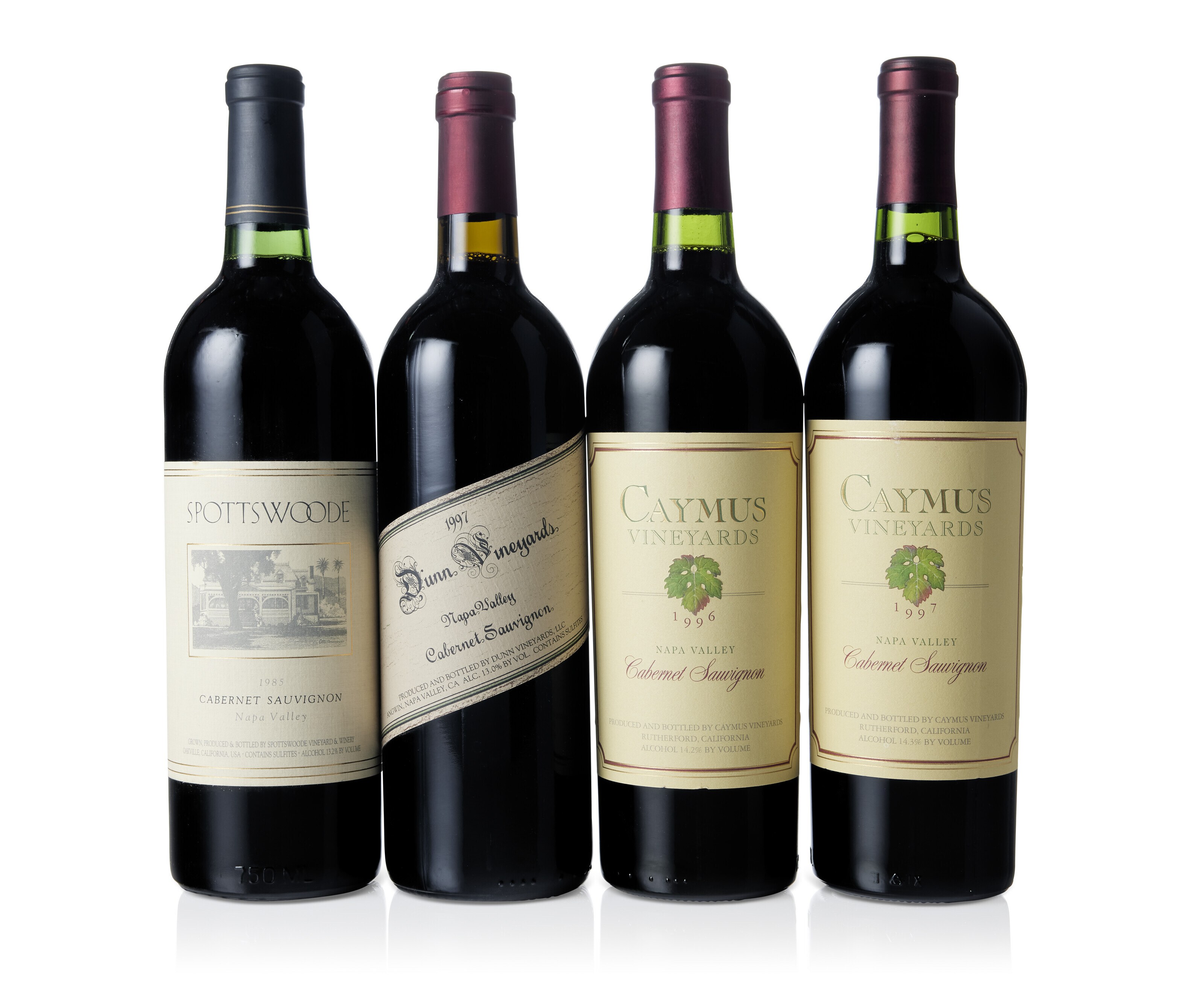 Mixed California Red Wines, Spottswoode, Cabernet Sauvignon1985Level ...