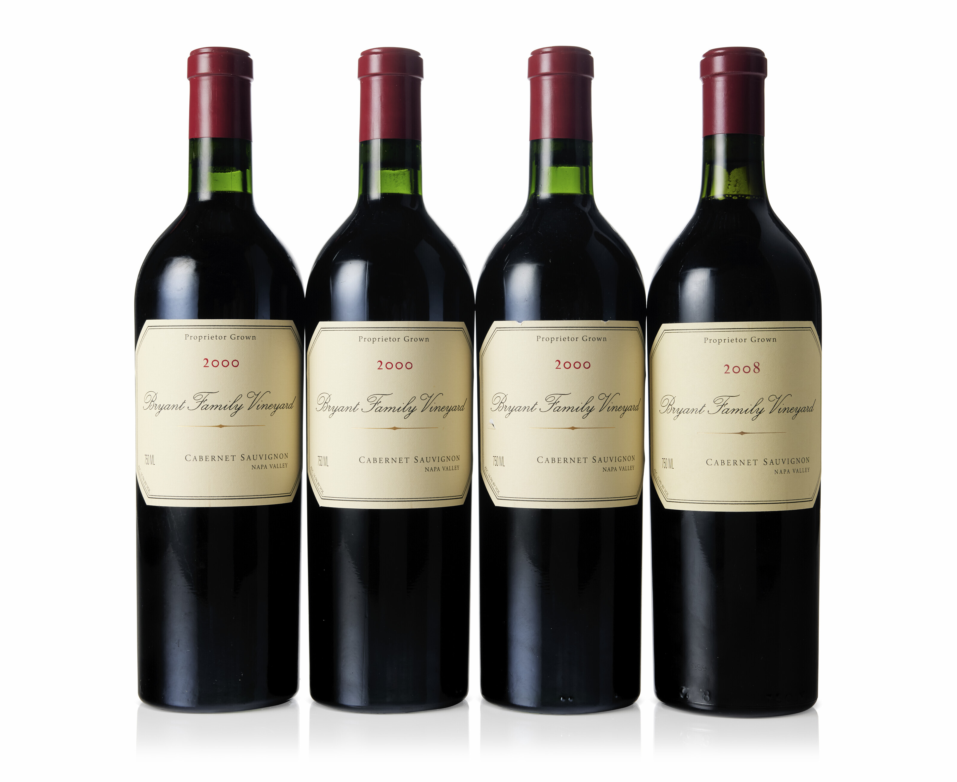 Bryant Family Vineyard, Cabernet Sauvignon 2000 & 2008, 2000 One nicked ...