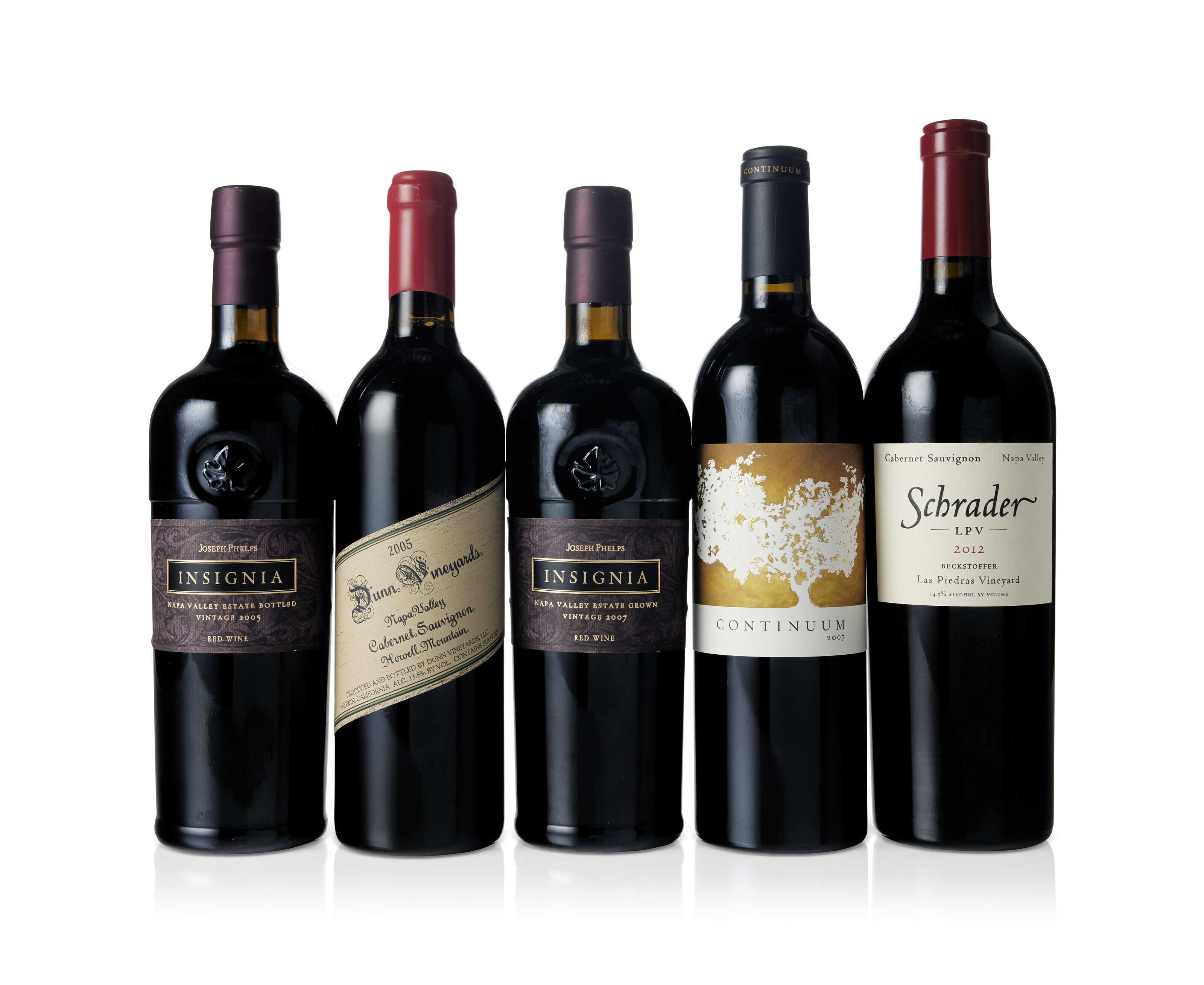 Mixed California Red Wines, Joseph Phelps, Insignia 2005 (1)2007 (1 ...