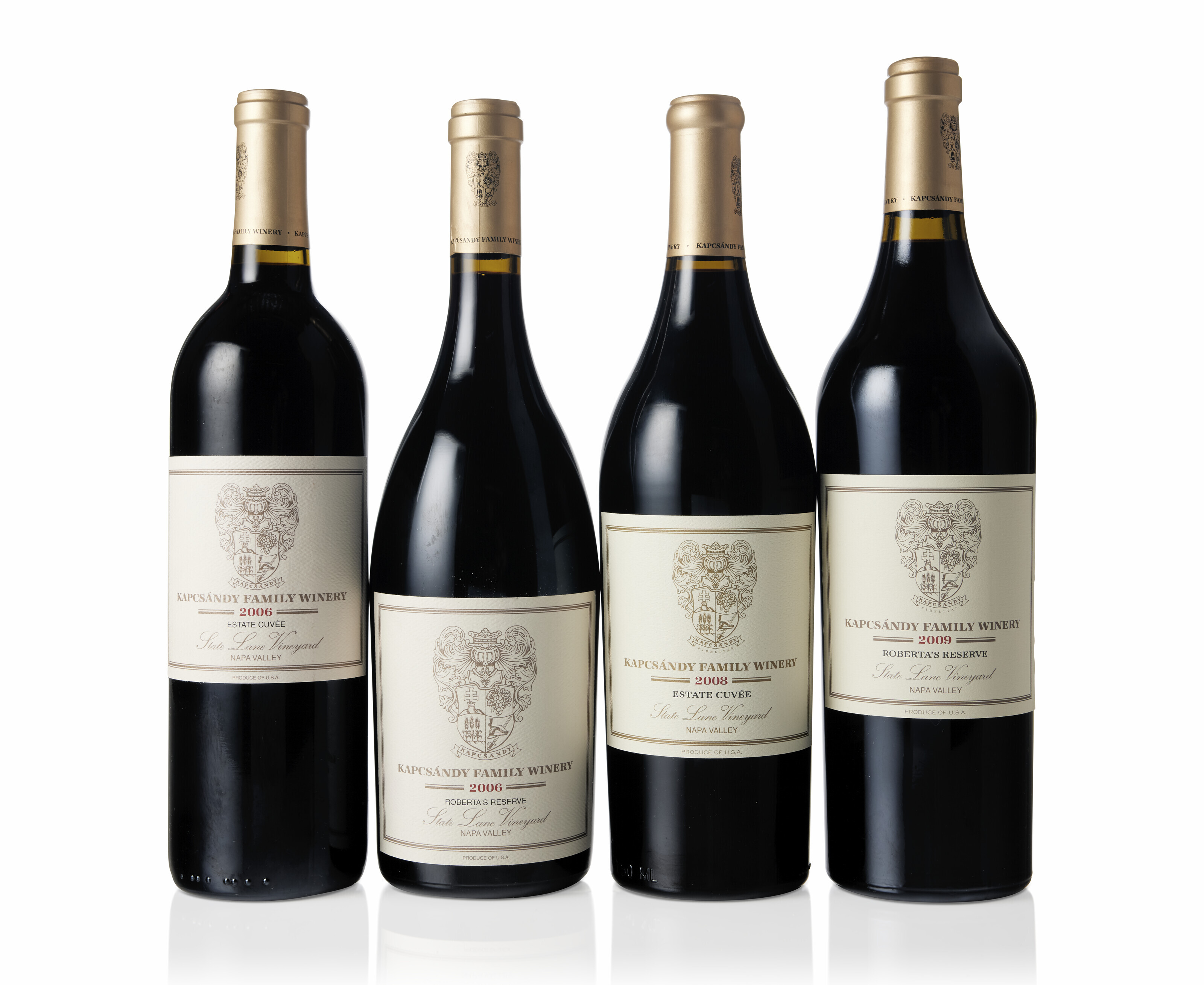 Mixed Kapscándy Family Winery, State Lane Vineyard, Roberta's Reserve ...