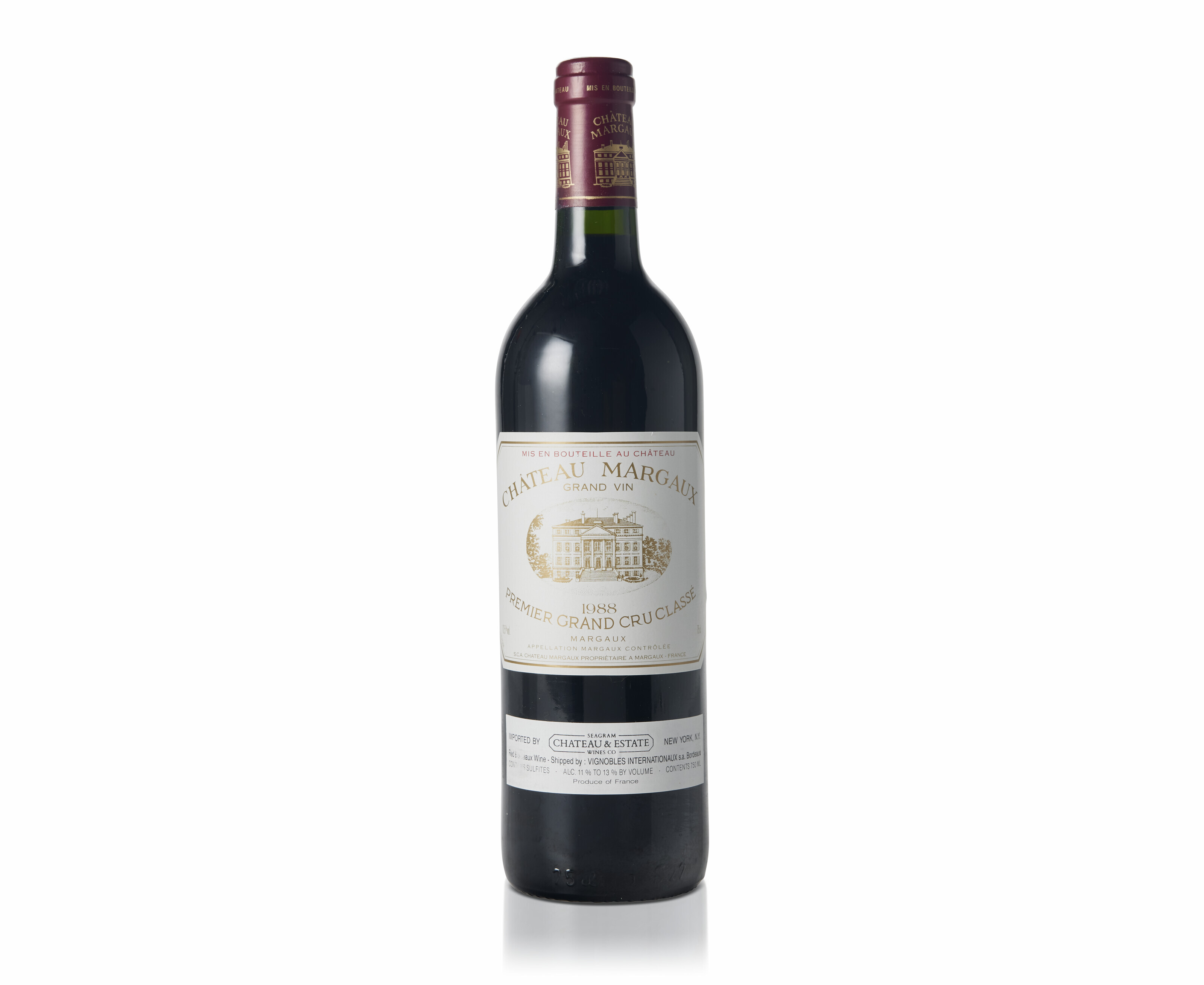 Château Margaux 1988, Margaux, 1er cru classé Scuffed capsules Slightly ...