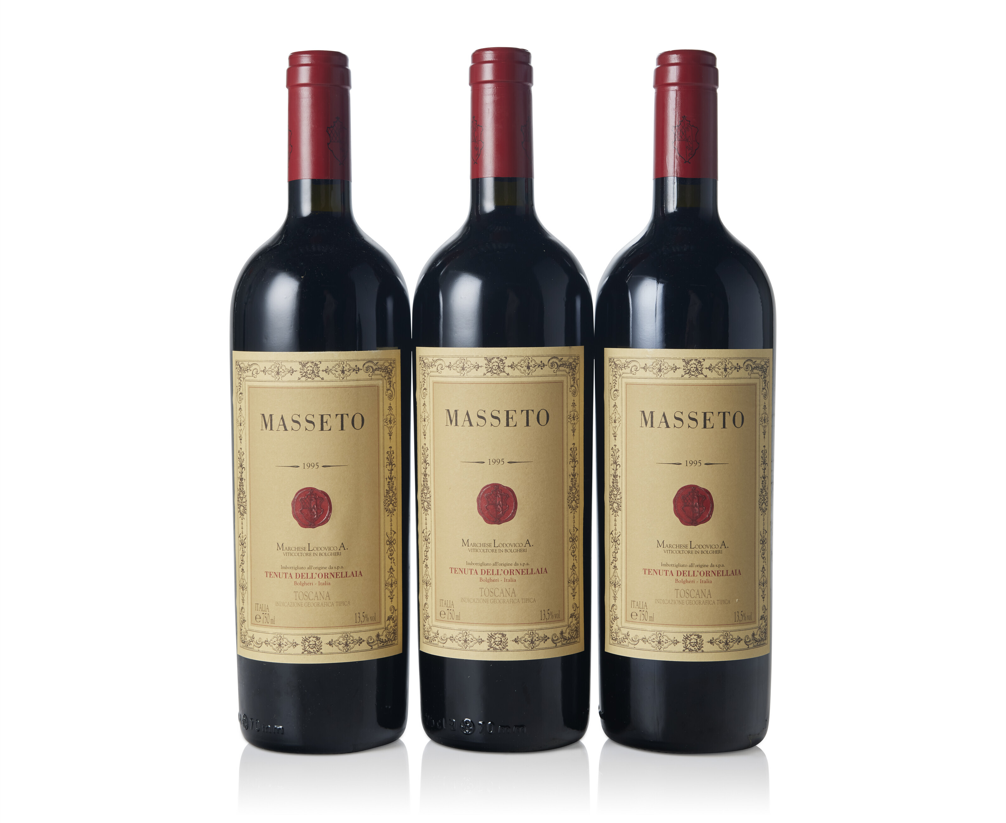 Masseto 1995, TuscanyLevels base of neck | Christie’s