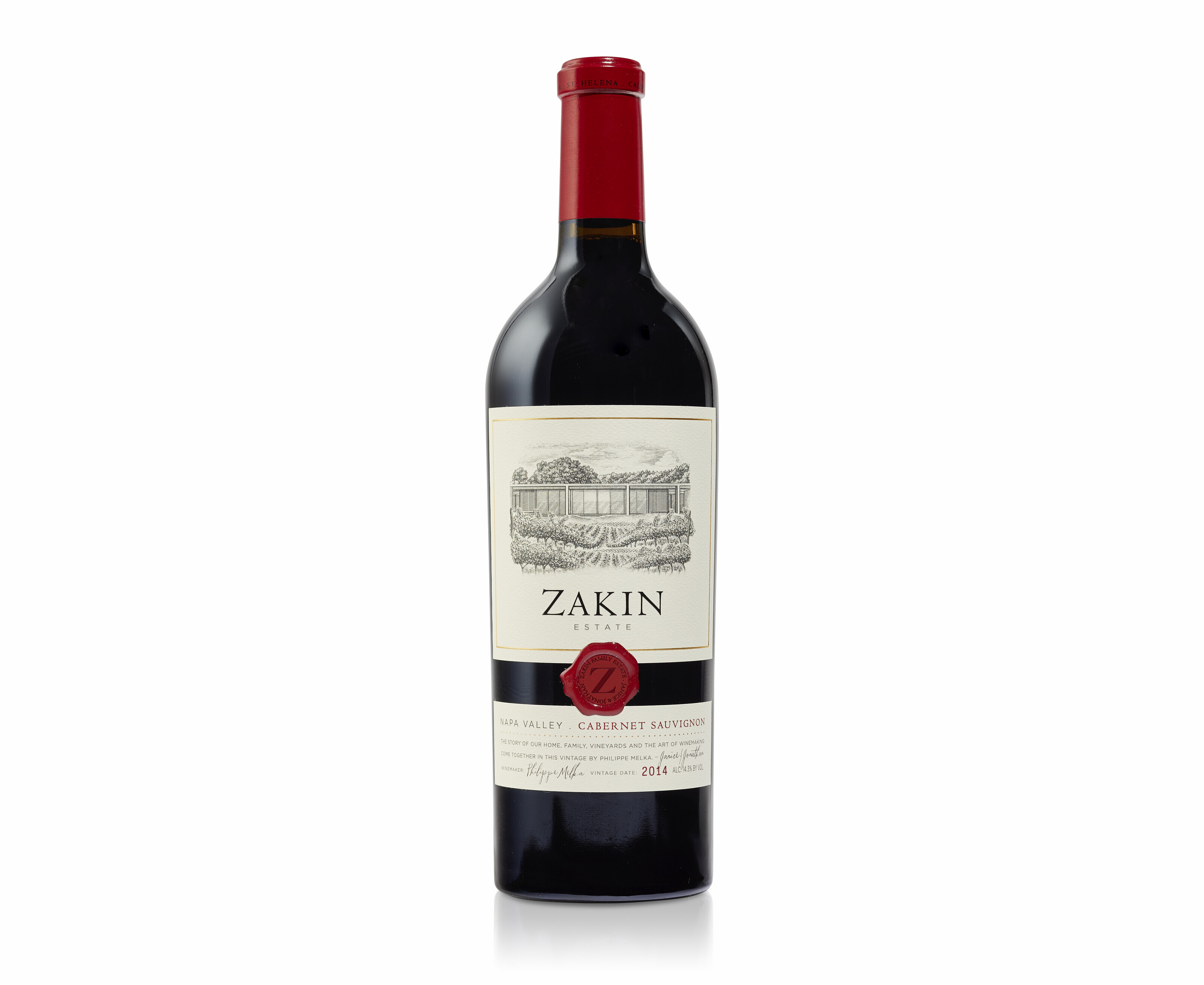 Zakin Estate, Cabernet Sauvignon 2014, Napa ValleyNine bottles in three ...