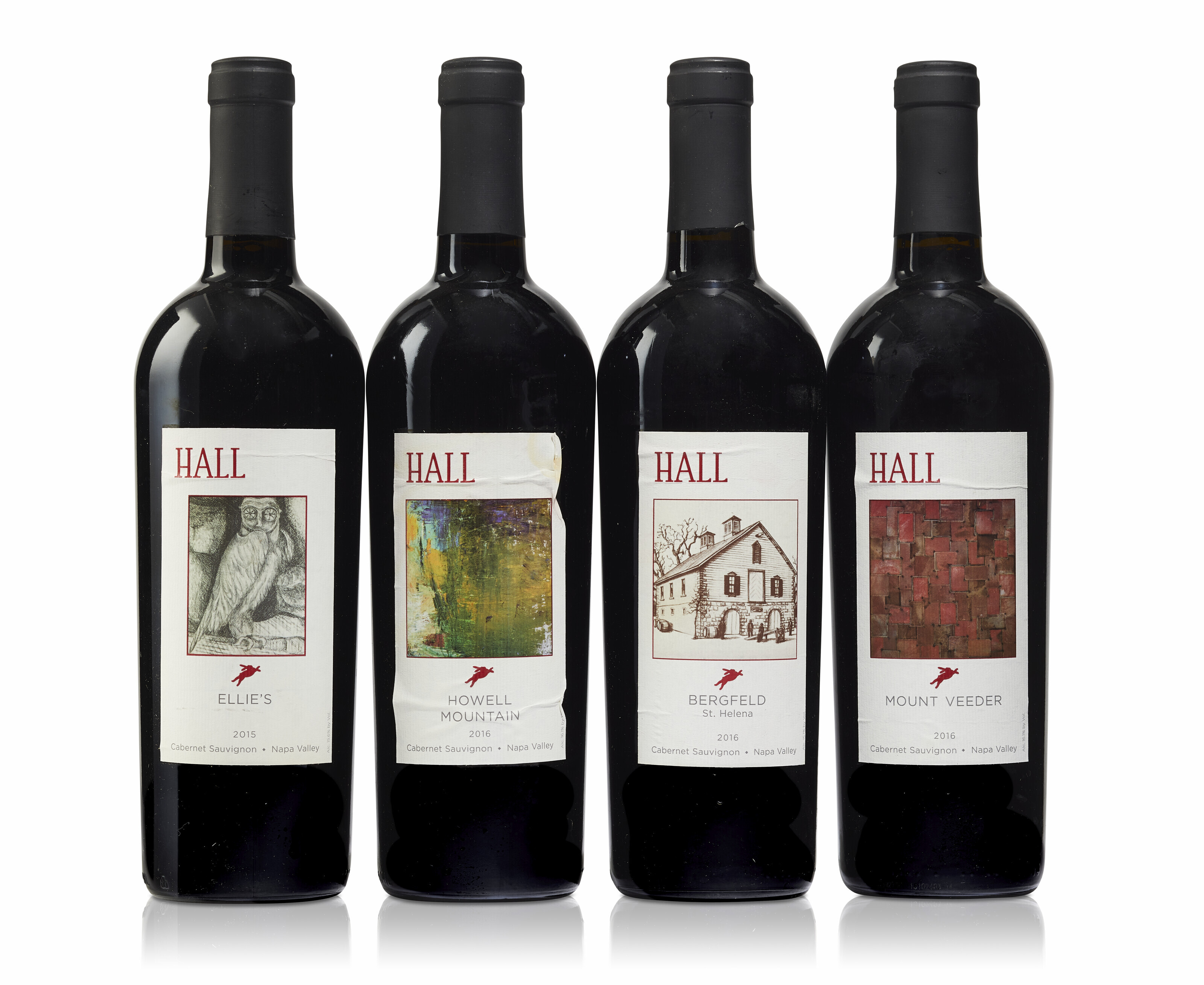 Mixed Hall, Cabernet Sauvignon, Ellie's 2015 Creased label (1) Howell ...