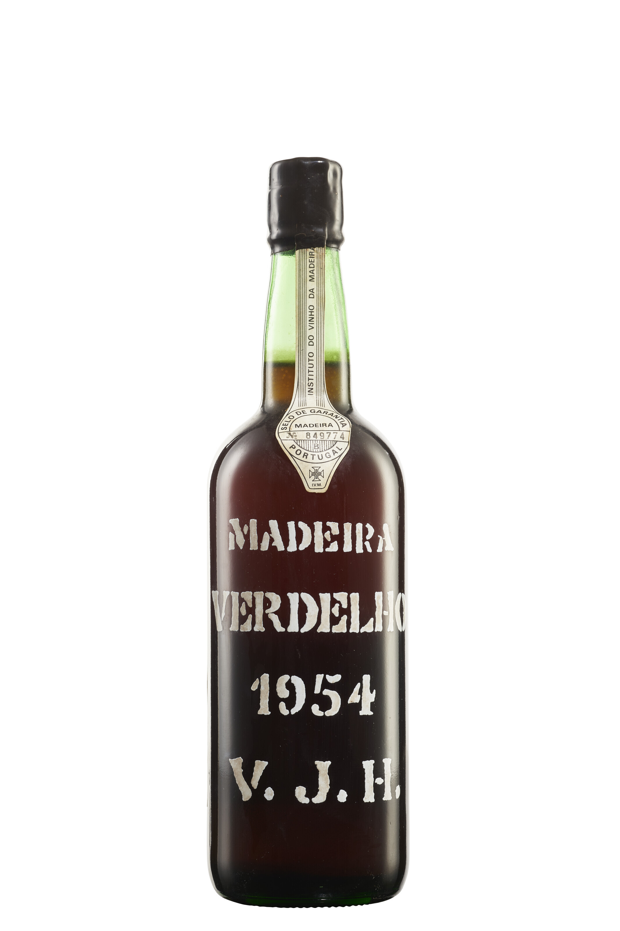 J & H, Verdelho 1954, MadeiraSome with damaged wax capsules, slightly ...